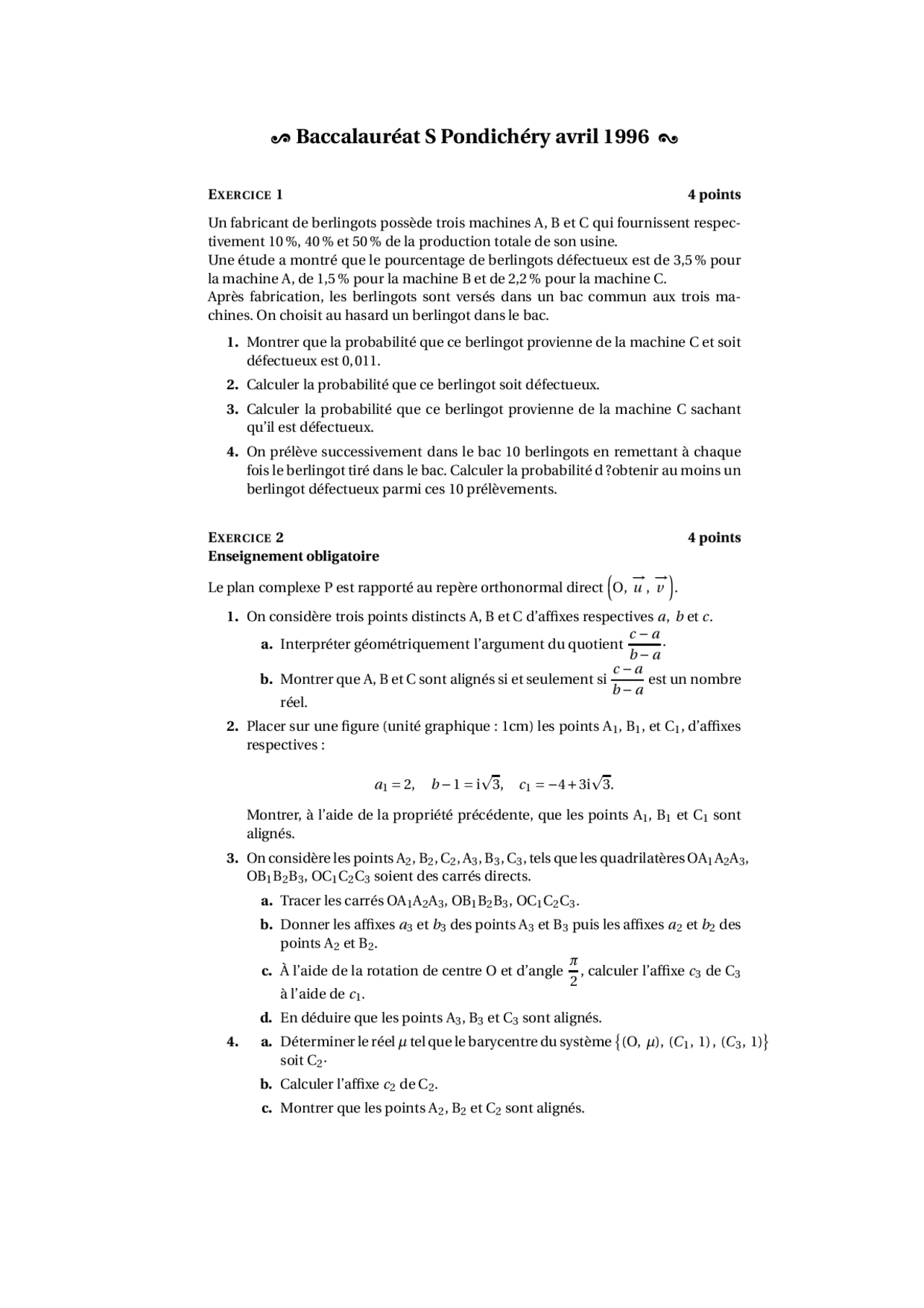 Exercitation Méthodes Danalyse Numérique 14 Docsity