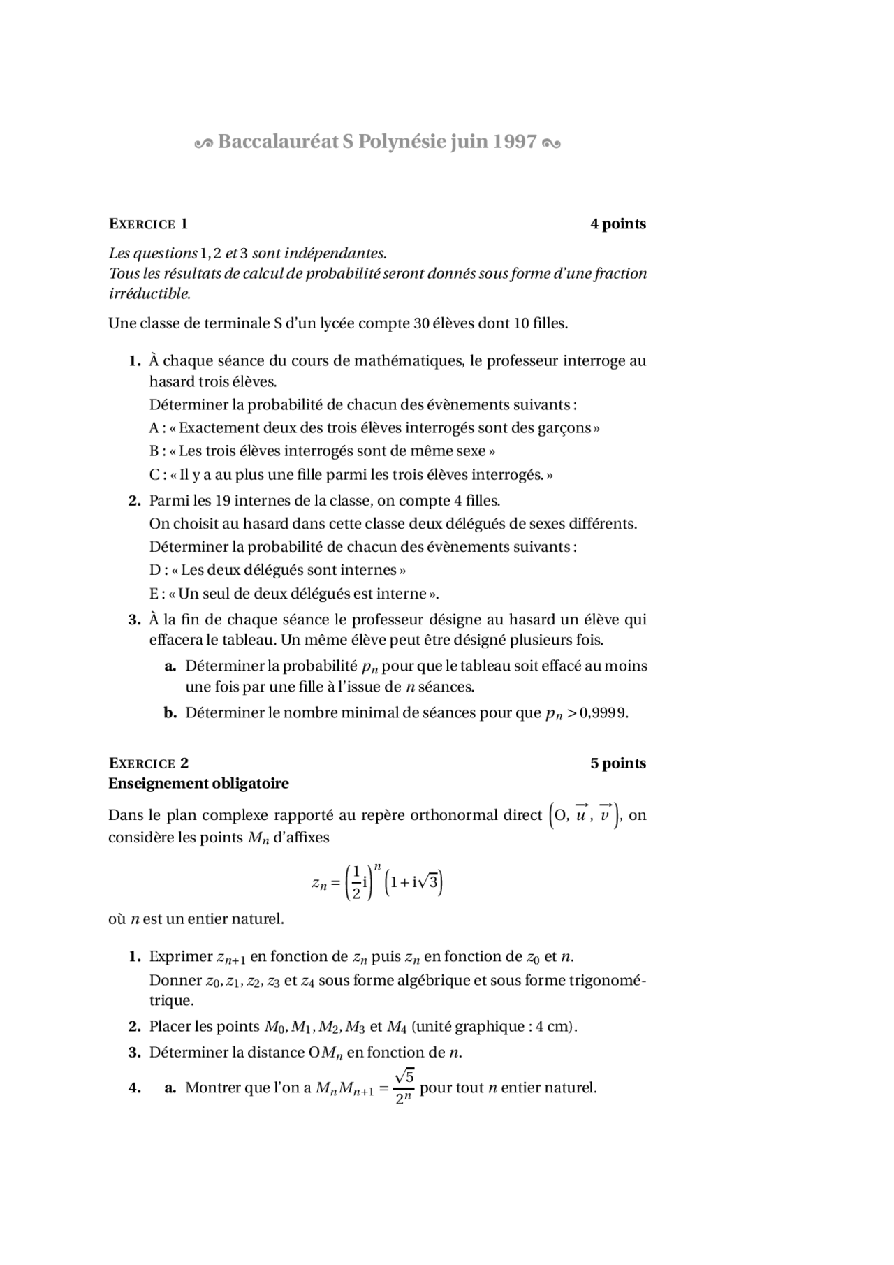 Les Méthodes Danalyse Numérique Exercice 14 Docsity