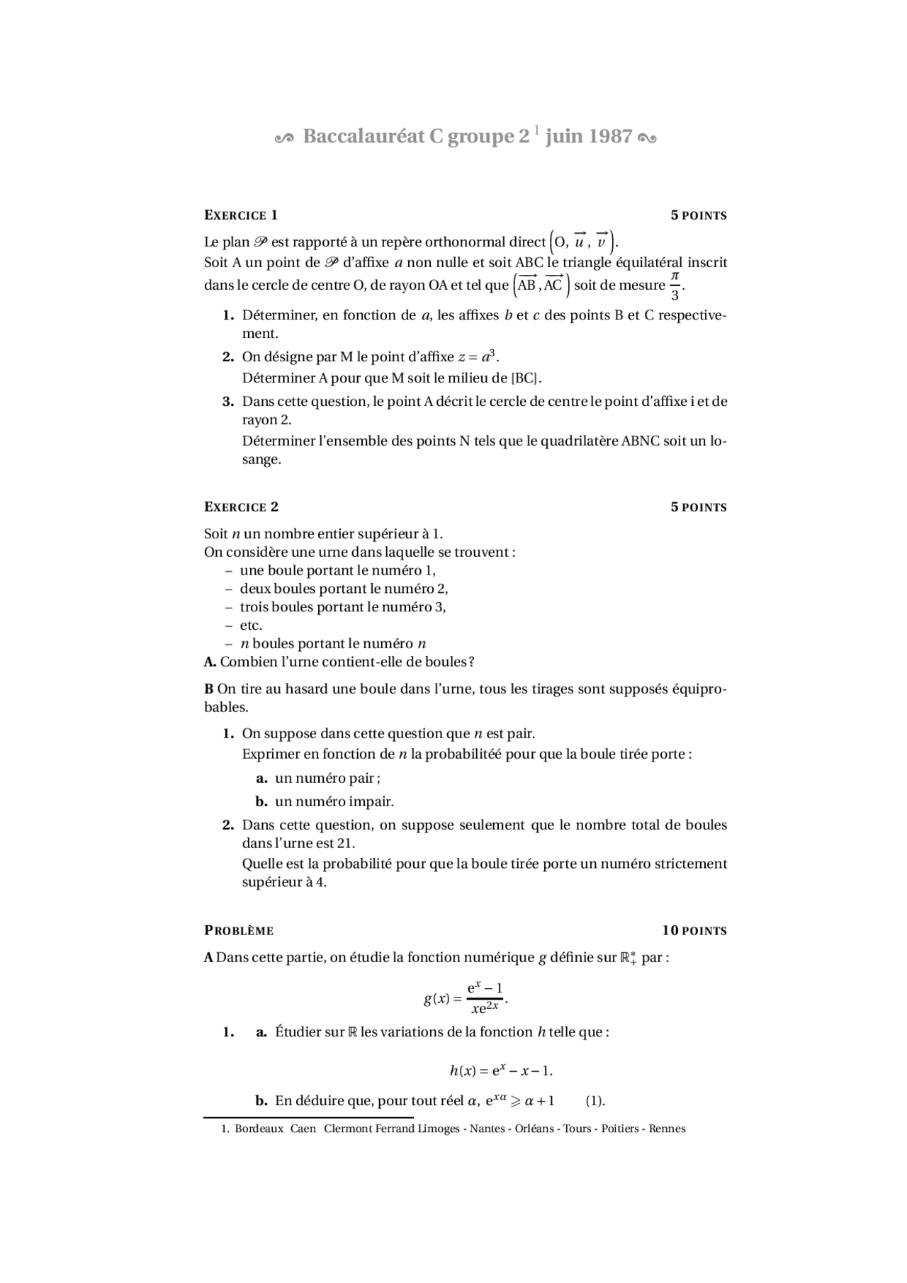 Exercices Sur La Théorie De Calcul 6 Docsity