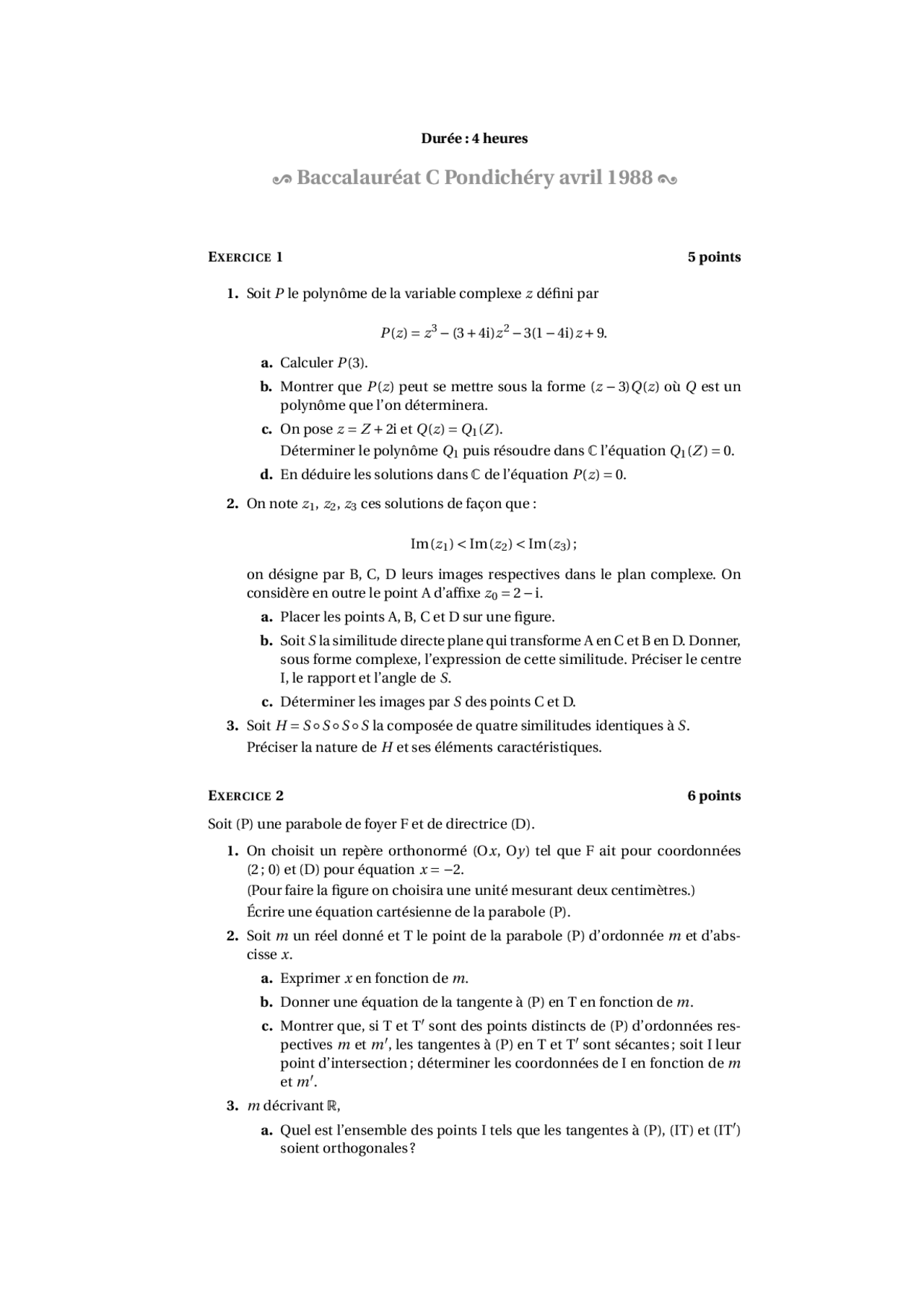 Géométrie Algorithmique Exercices 13 Docsity