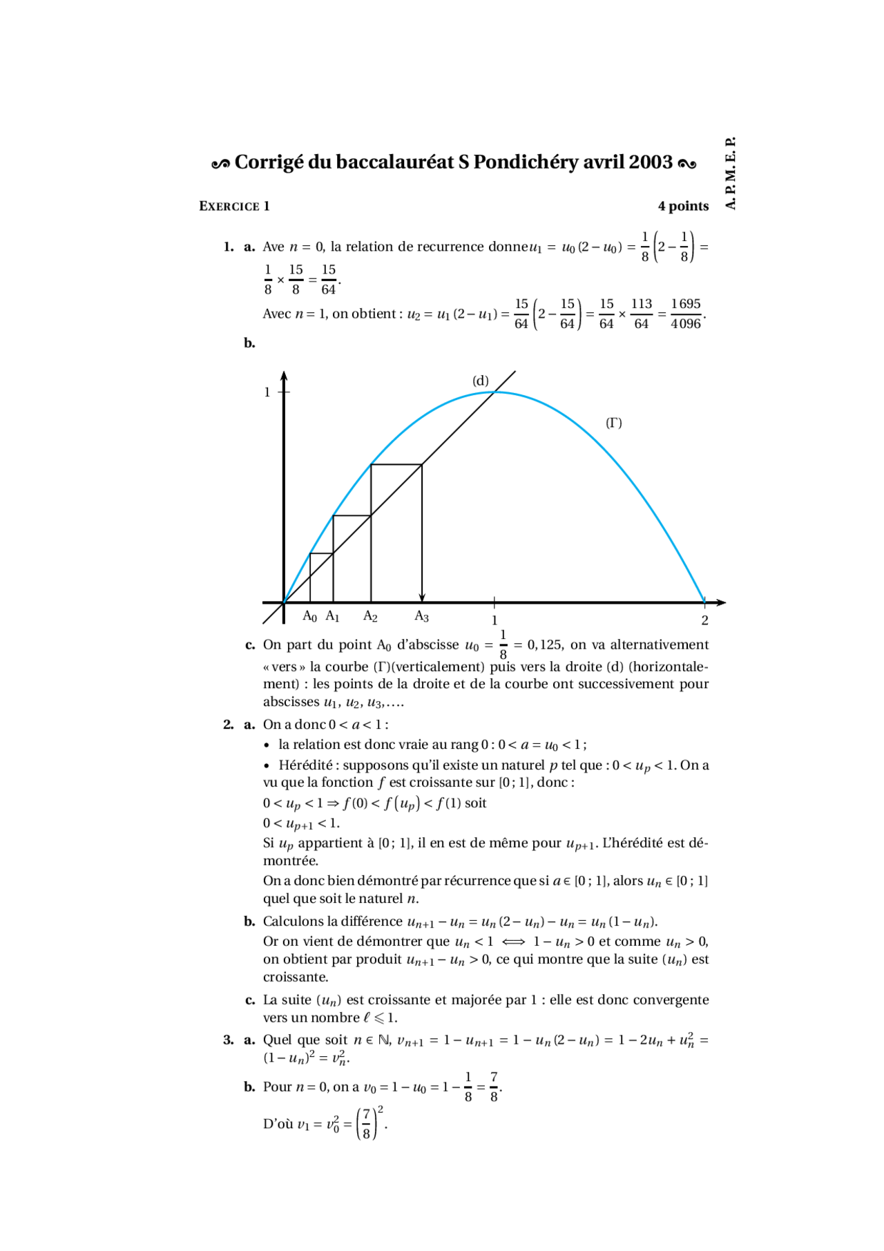 Exercices De Modélisation Mathèmatique Correction 23 Docsity