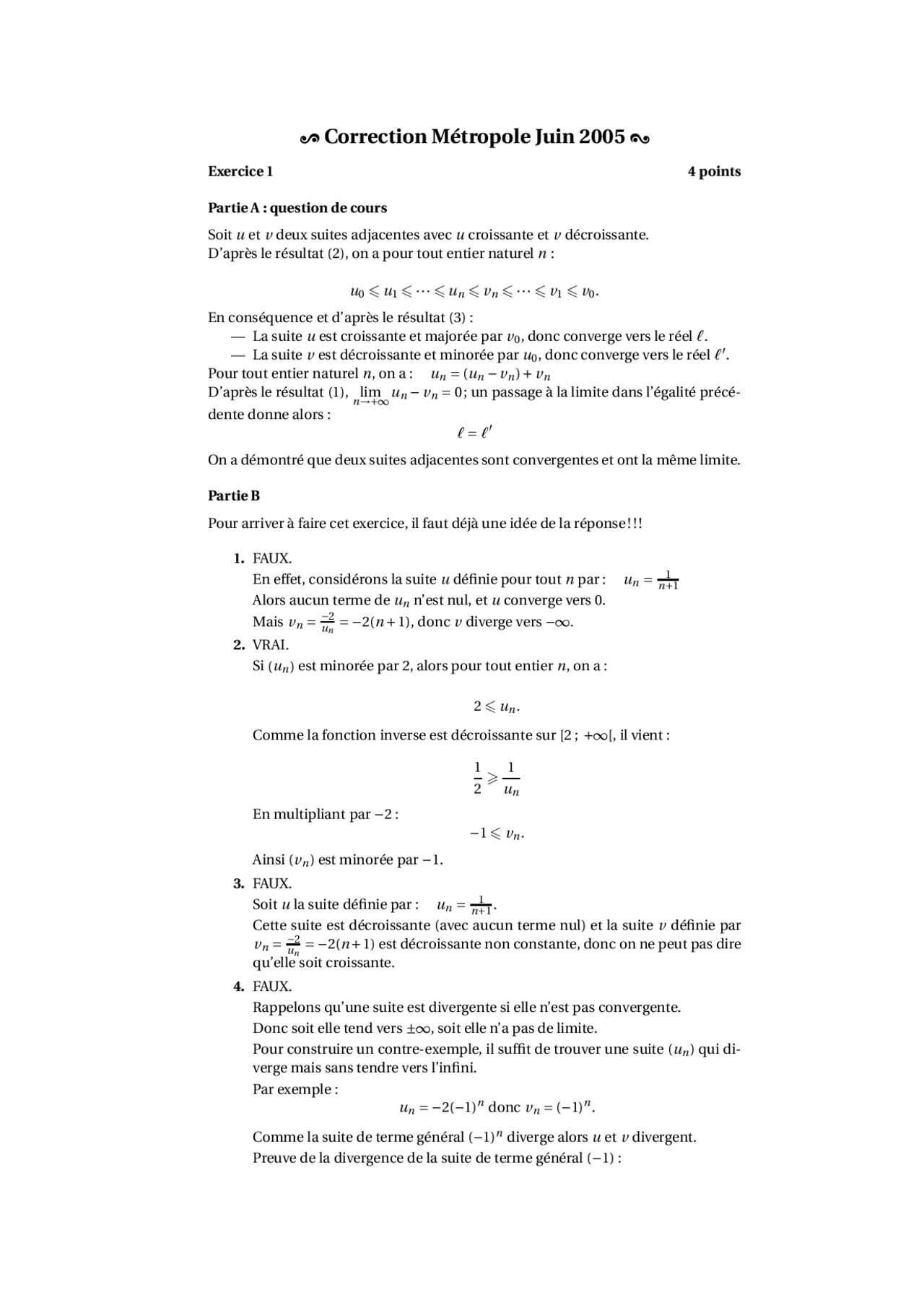 Correction des travaux pratiques en algorithmique – 6 - Docsity