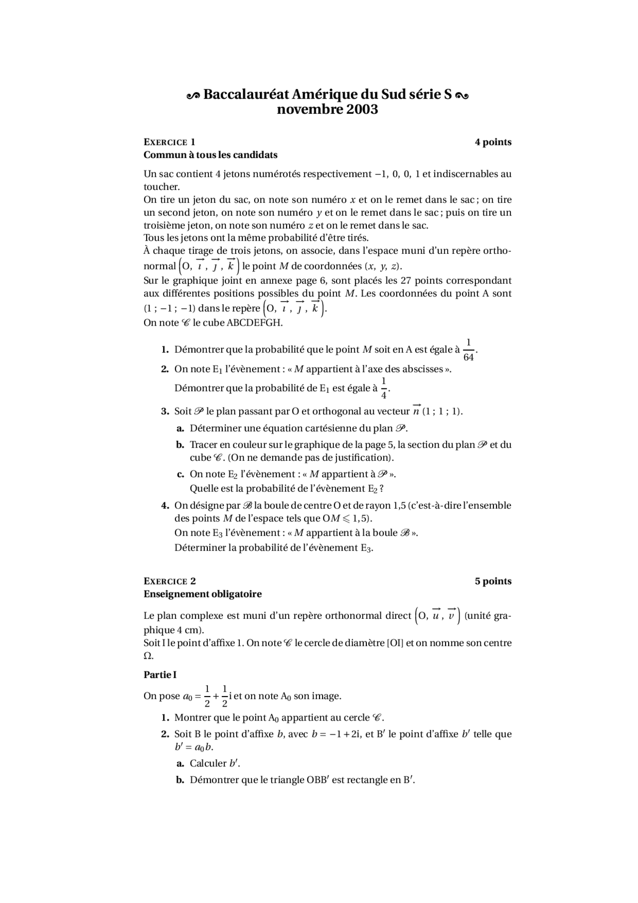 Exercices De Modélisation Mathèmatique Correction 2 Docsity