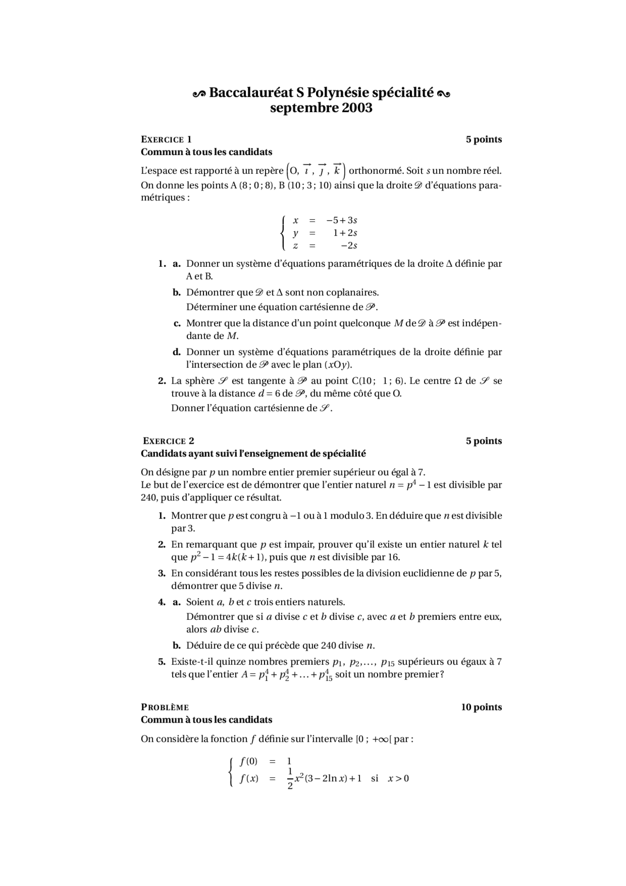 Exercices De Modélisation Mathèmatique Correction 22 Exercices