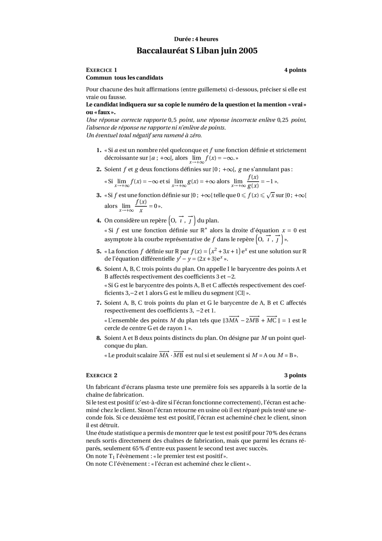 Correction des travaux pratiques en algorithmique – 8 - Docsity