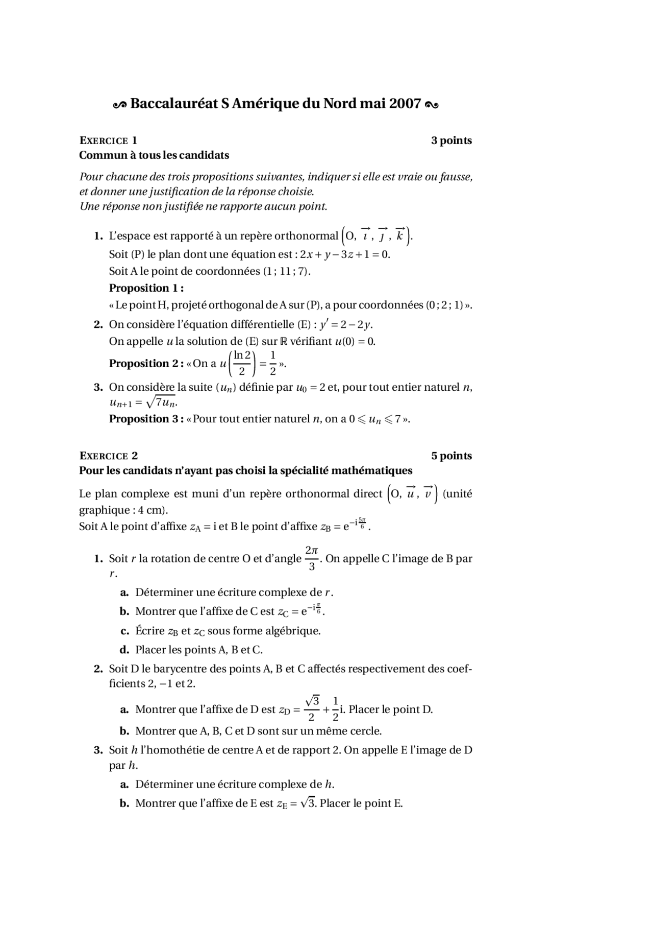 Correction Examen Géométrie Algorithmique 1 Docsity