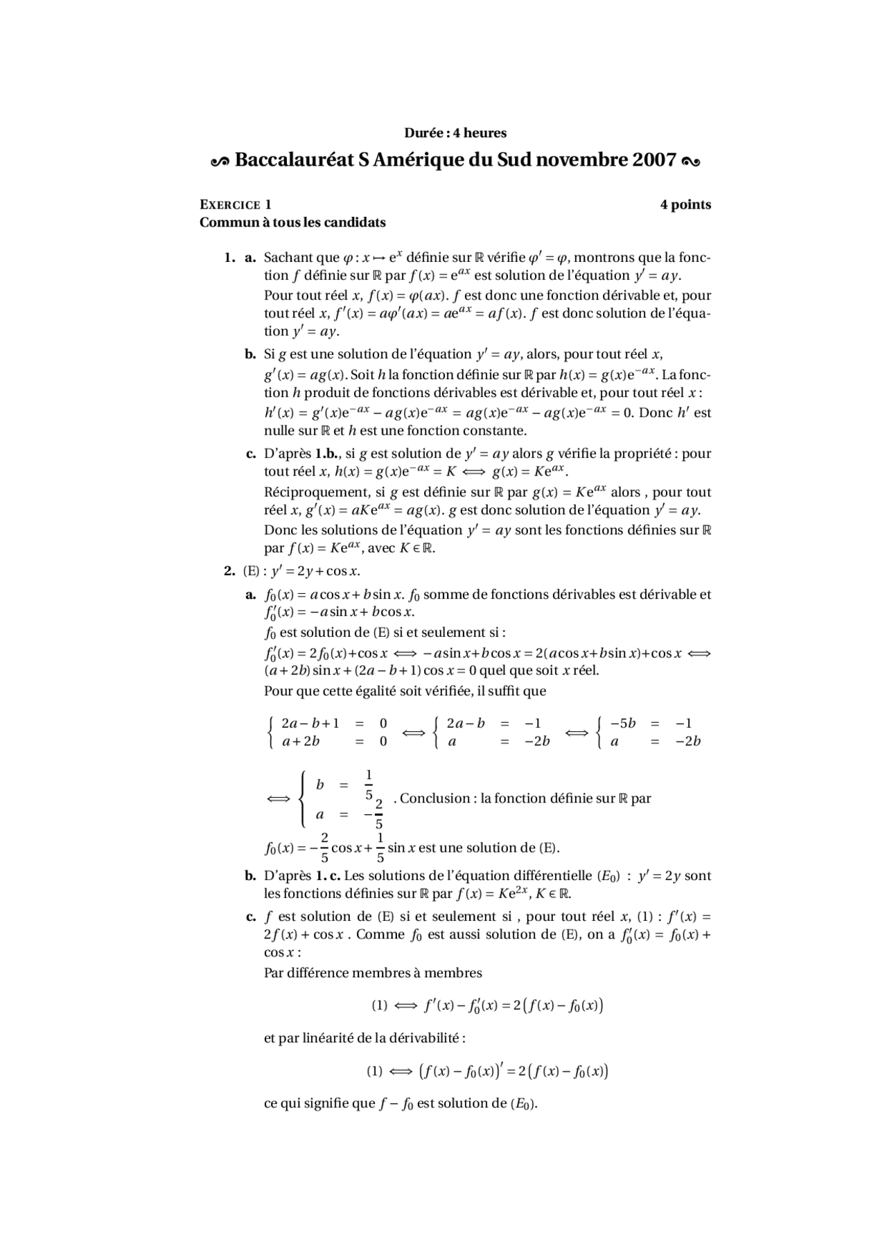 Correction Examen Géométrie Algorithmique 11 Docsity