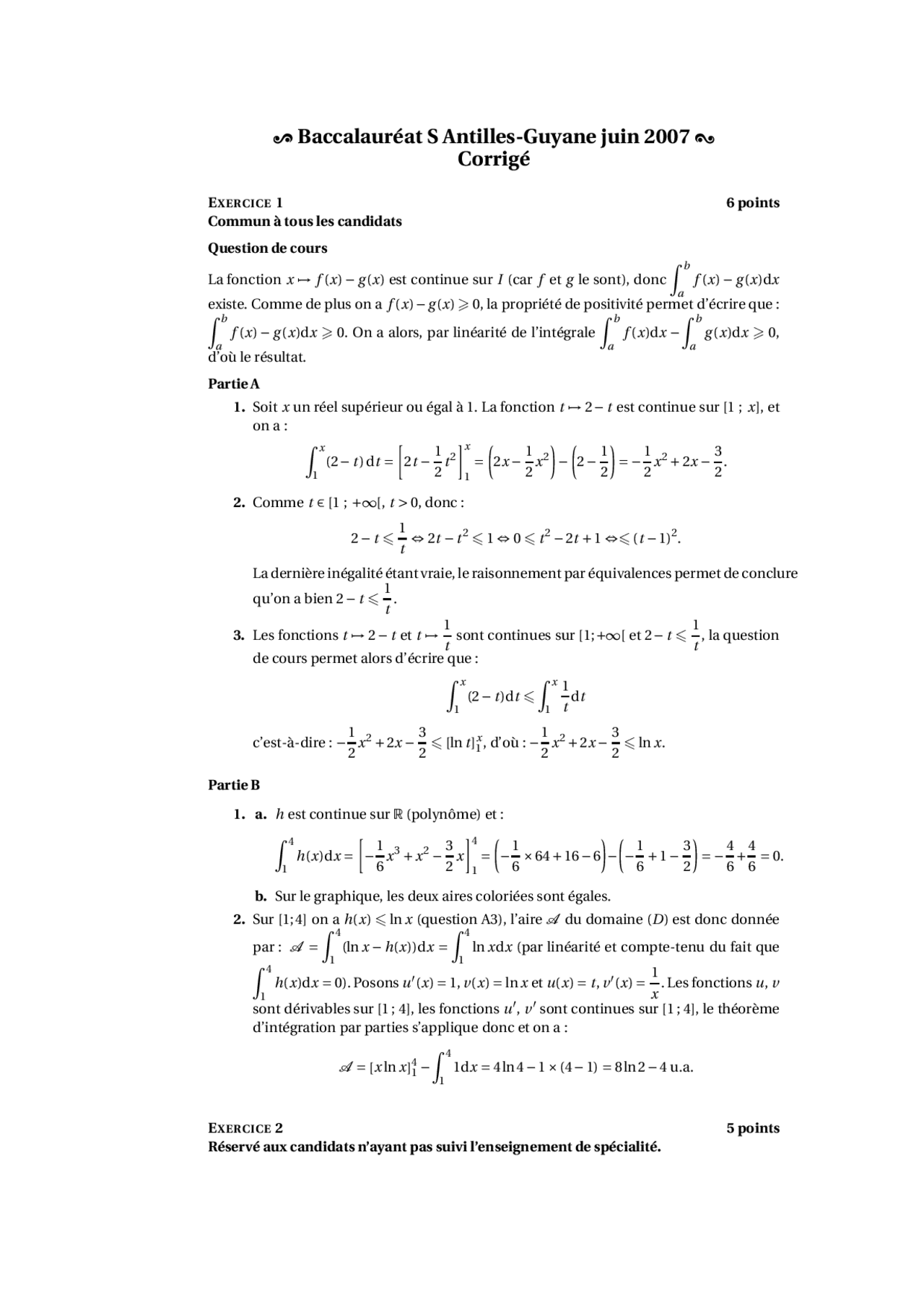 Correction Examen Géométrie Algorithmique 3 Docsity