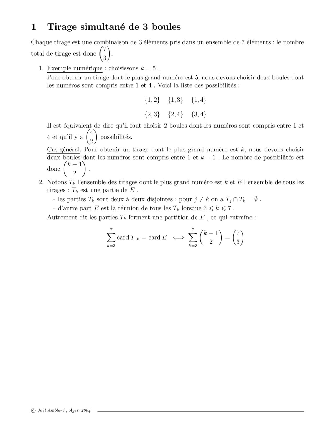 Exercices Sur Les Concepts De Mathématiques 1 Docsity