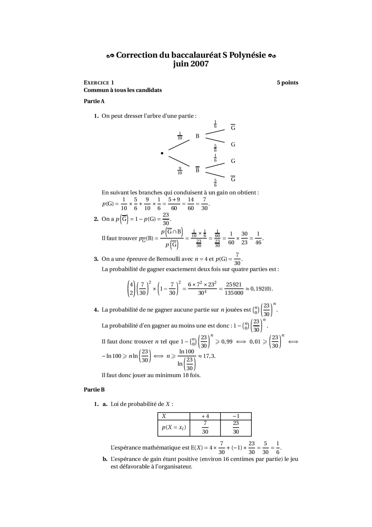Correction Examen Géométrie Algorithmique 14 Docsity