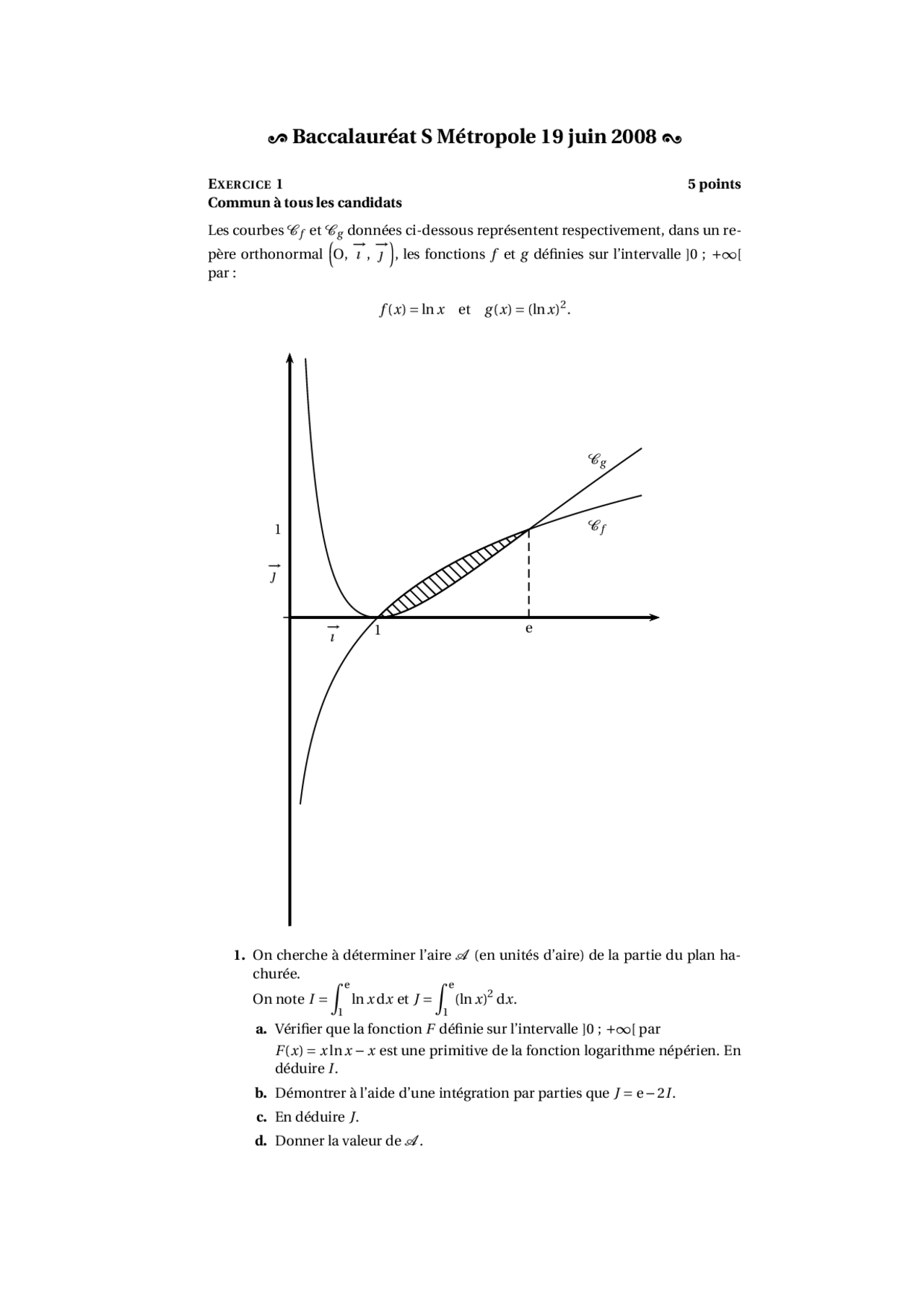 Exercitation Dalgèbre Correction 8 Docsity
