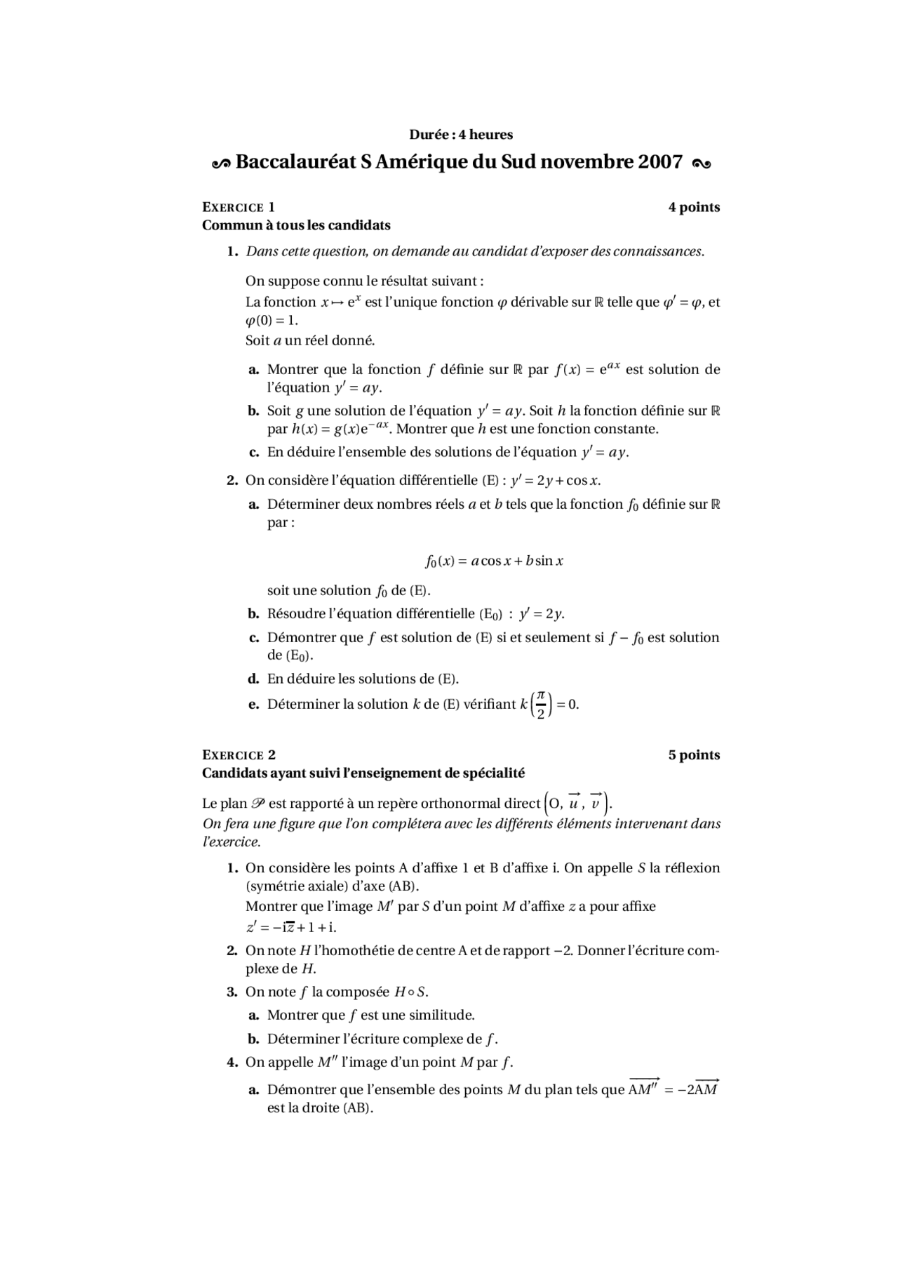 Correction Examen Géométrie Algorithmique 2 Docsity