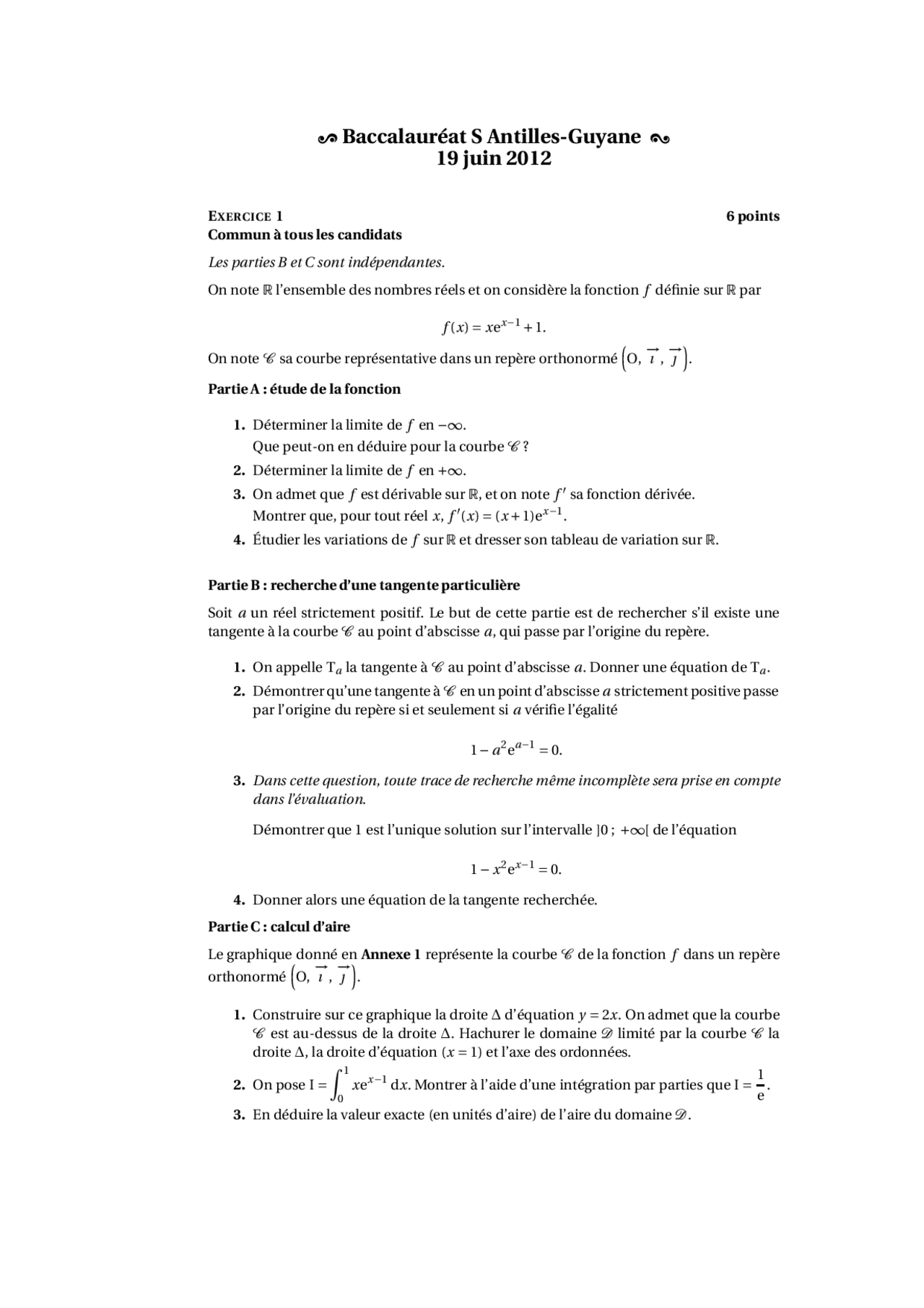 Algèbre – correction des exercices 3 - Docsity