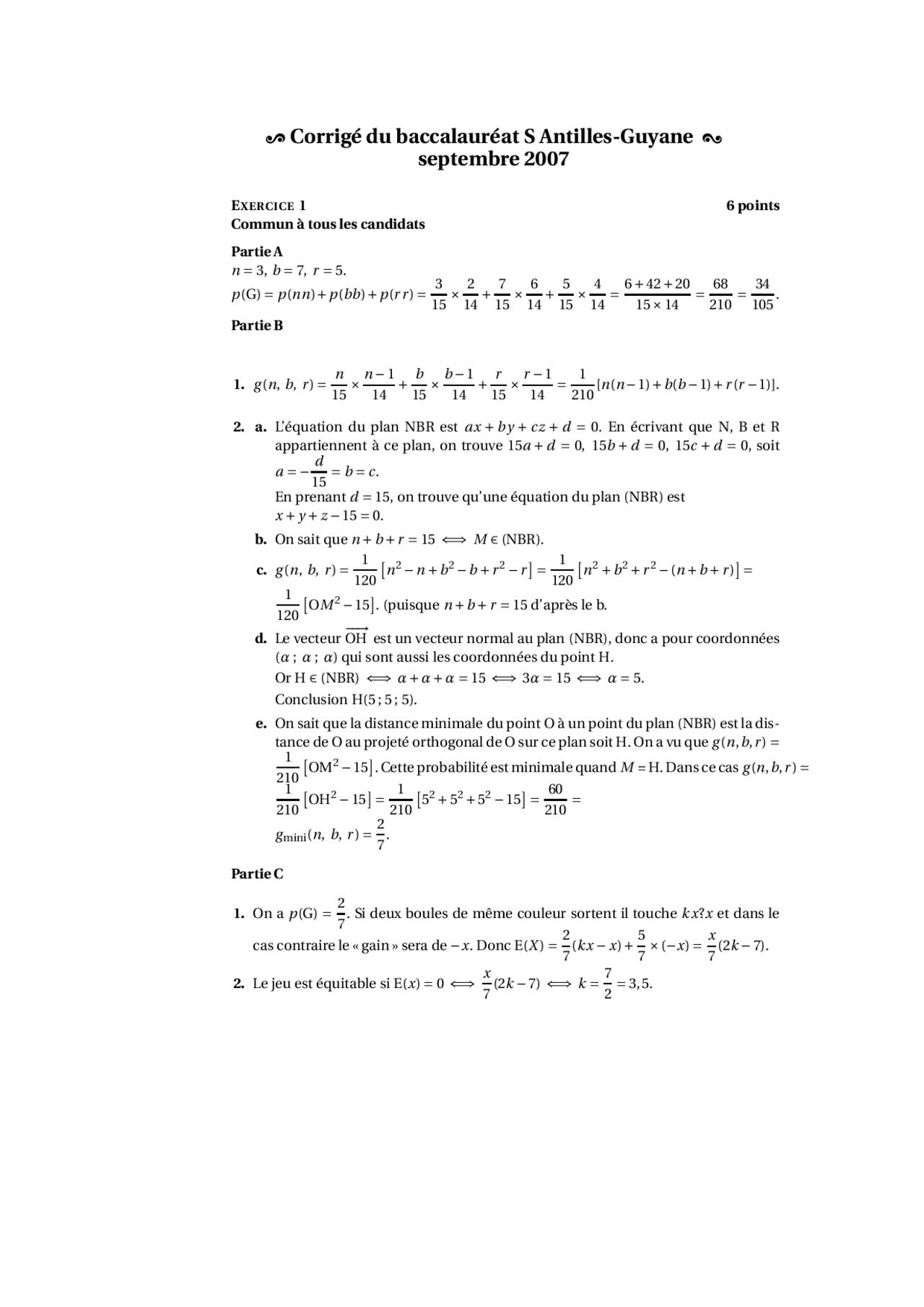 Correction Examen Géométrie Algorithmique 12 Docsity