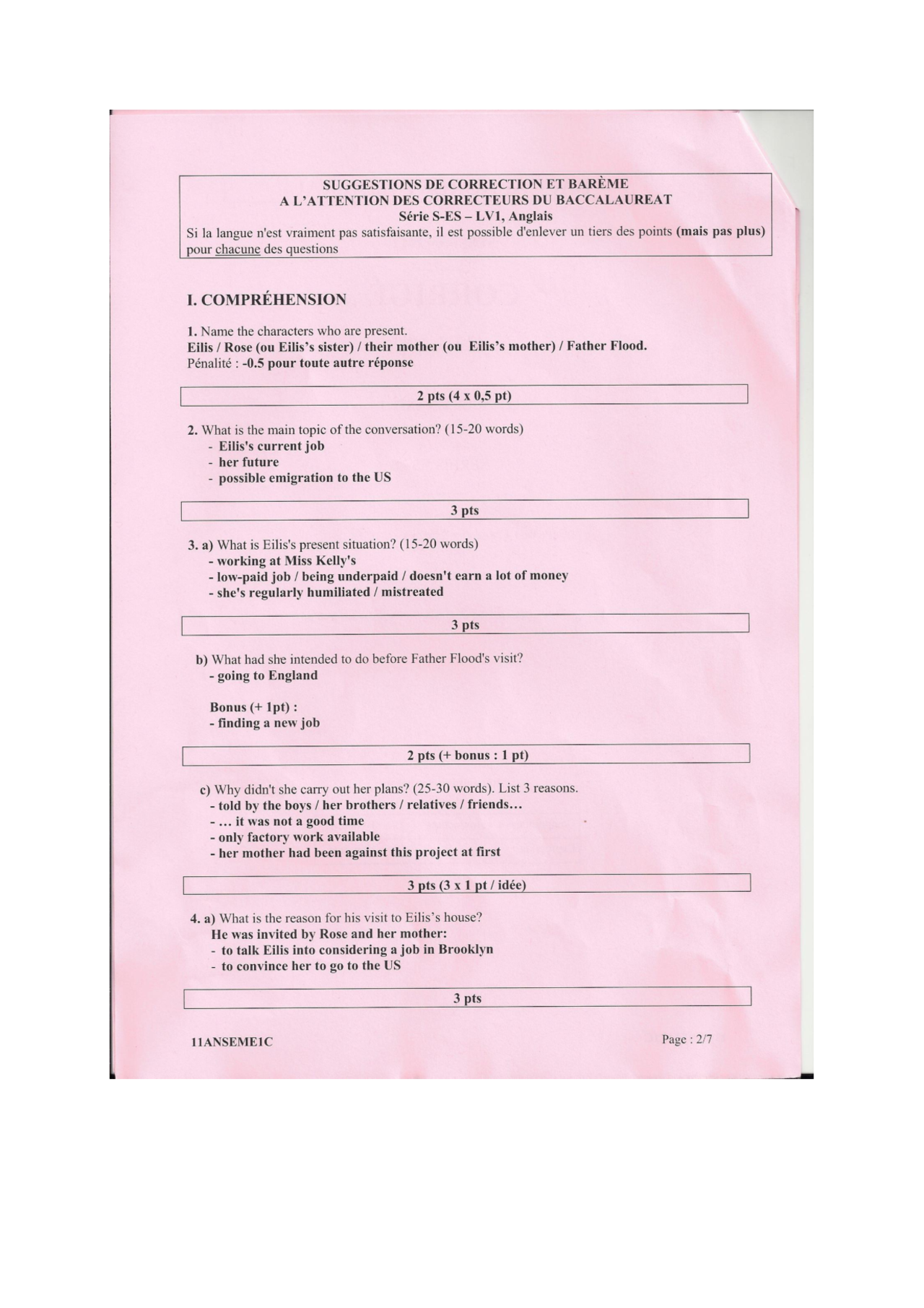 Exercices Langue Anglaise 19 Docsity