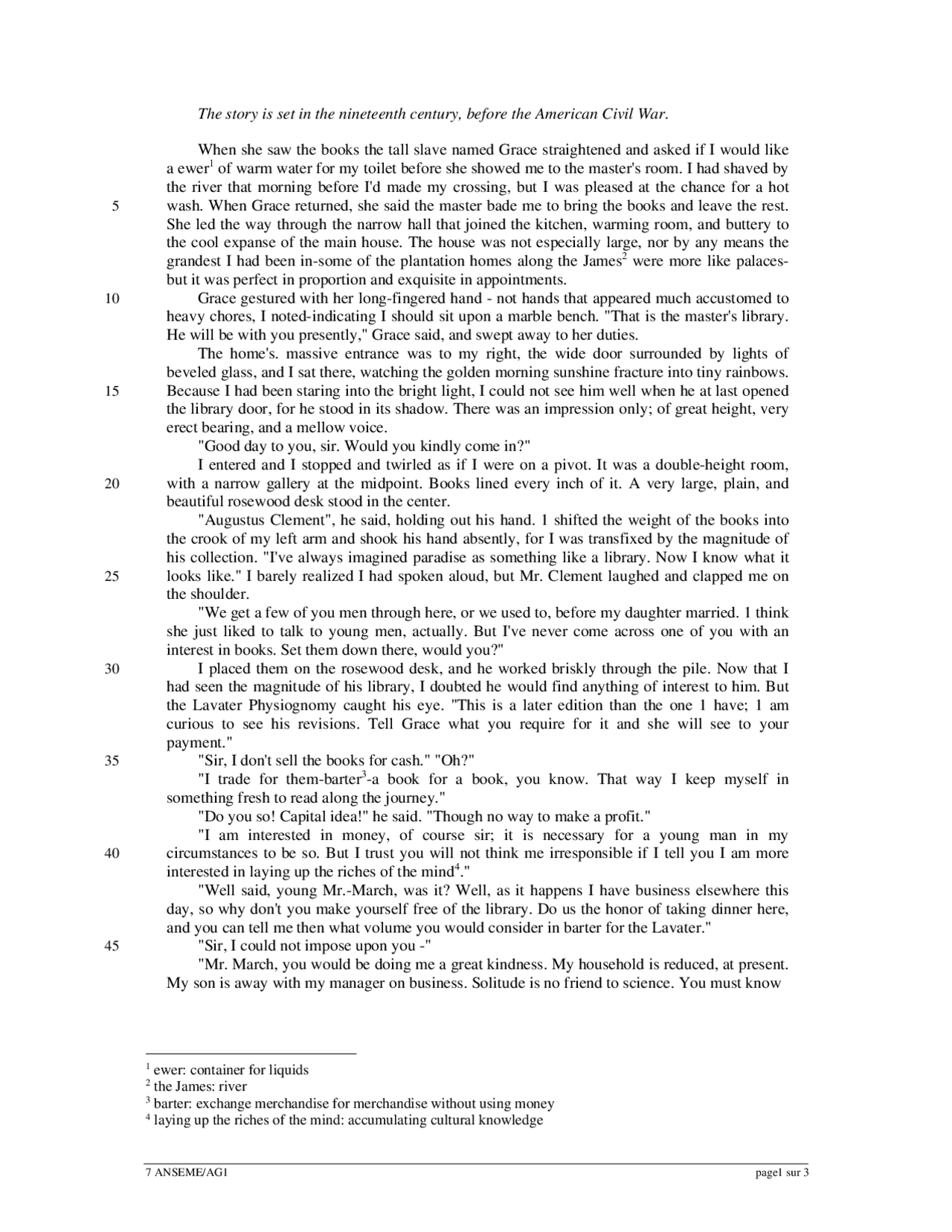 Exercices Langue Anglaise 15 Docsity