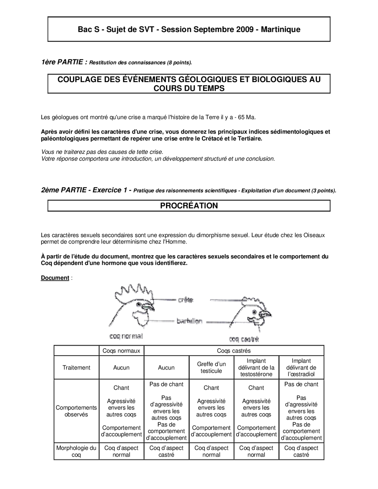Sciences Biologiques Travaux Pratiques 9 Docsity