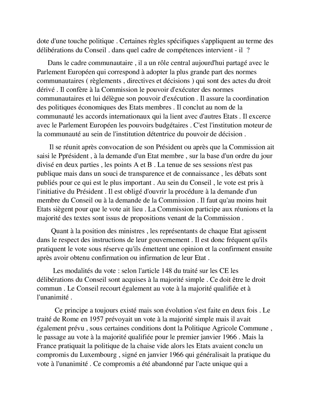 Notes De Droit Communautaire 2° Partie Docsity