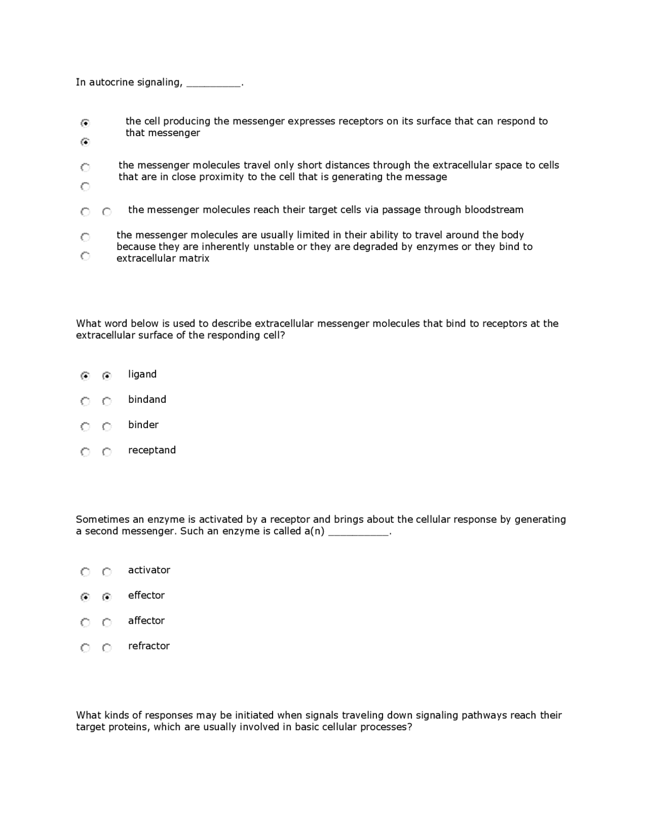 Cell Biology Practice Quiz 11 With Answers Pcb 4023 Quizzes Cell