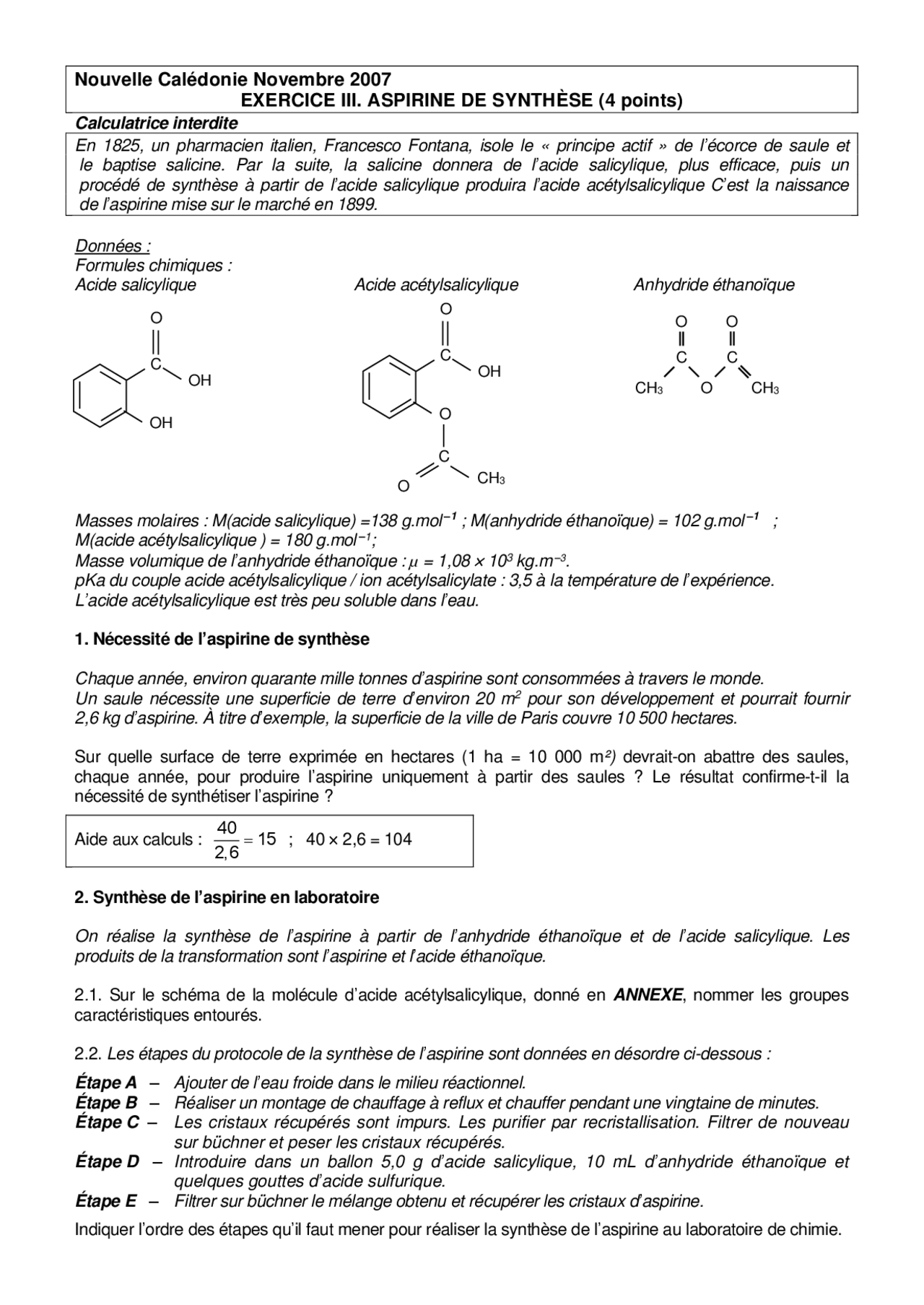 Travaux Pratiques Biochimie 10 Docsity
