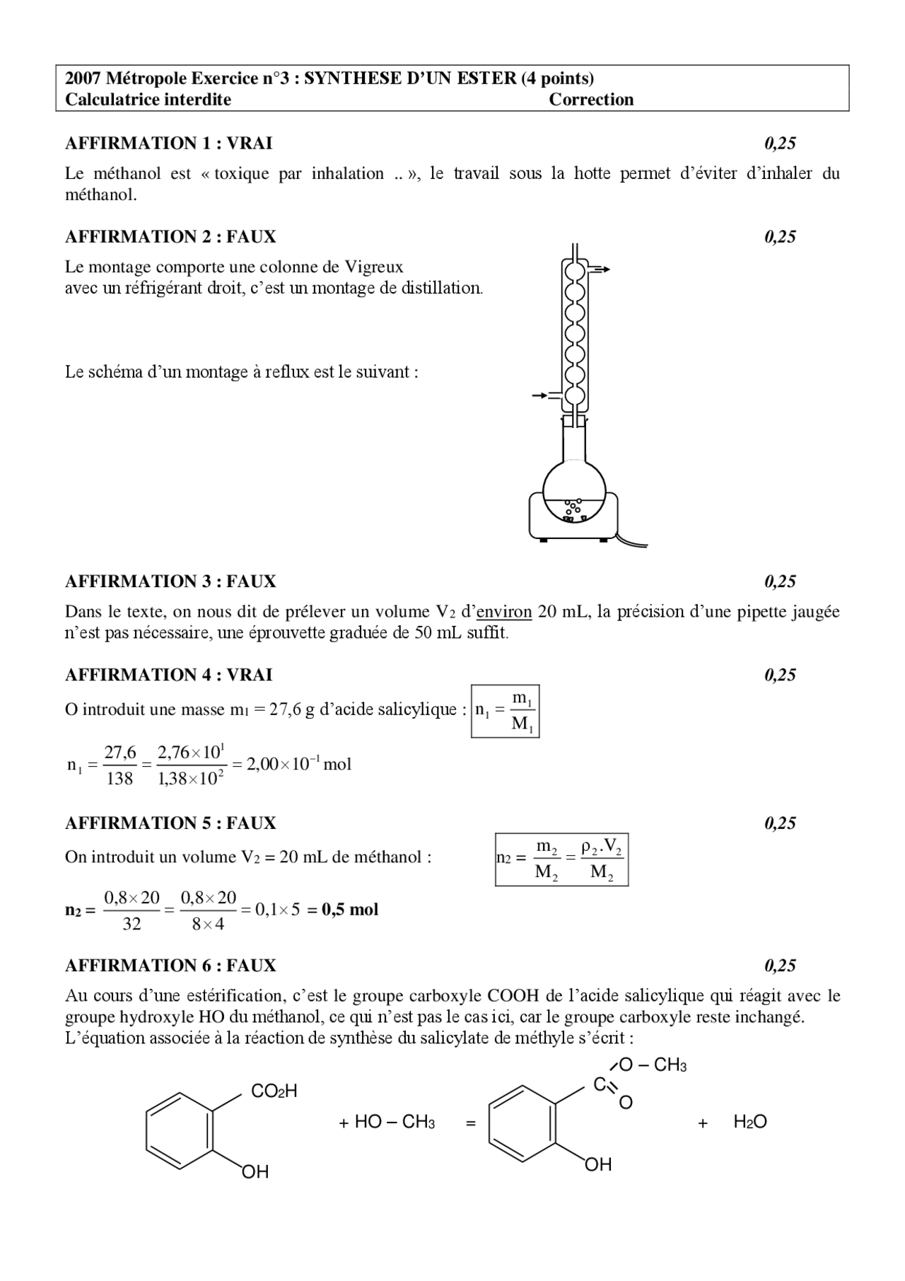 Travaux Pratiques Biochimie 9 Correction Docsity