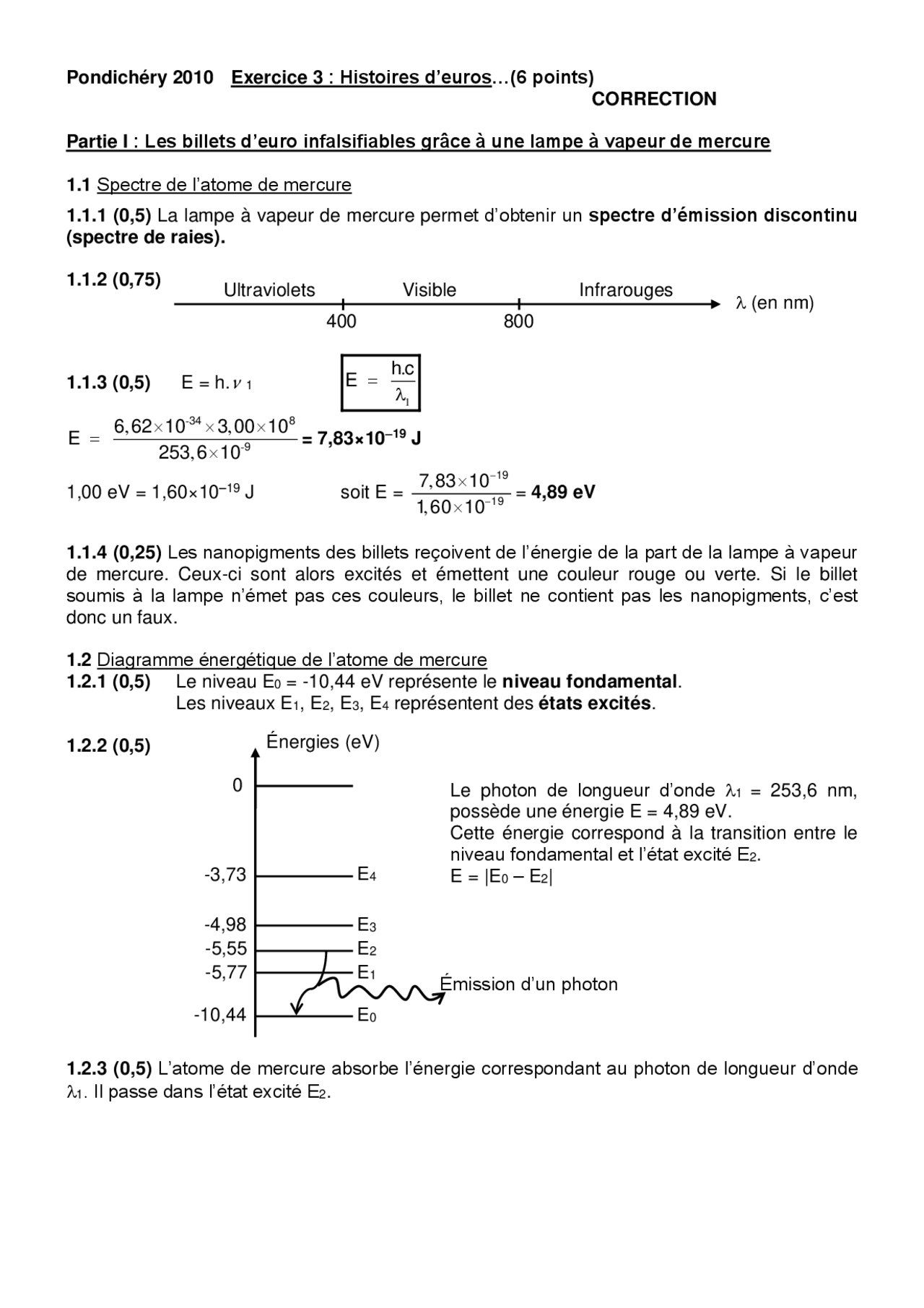 Correction Examen De Biochimie 2 Docsity