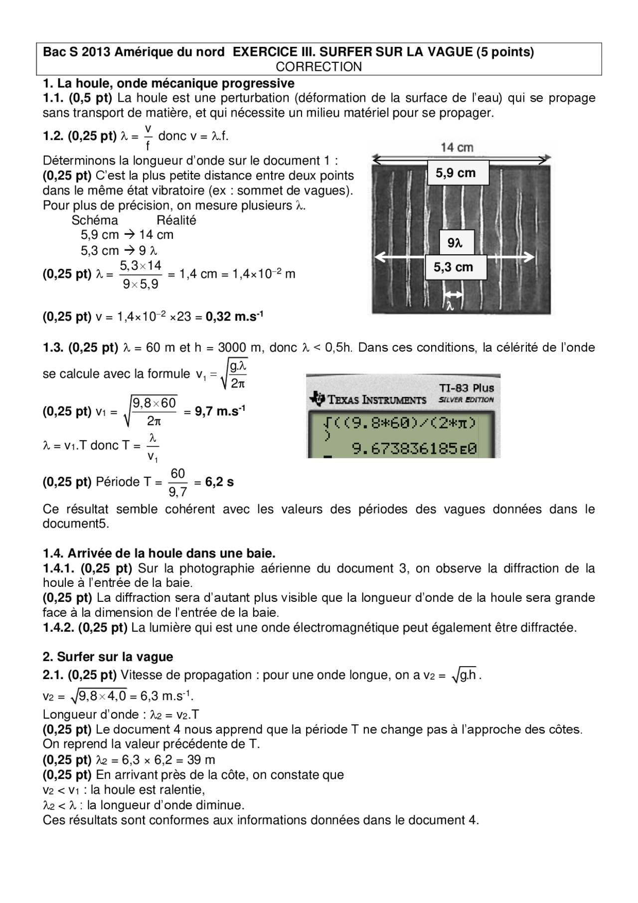 Physique Exercices 13 Correction Exercices Physique Docsity