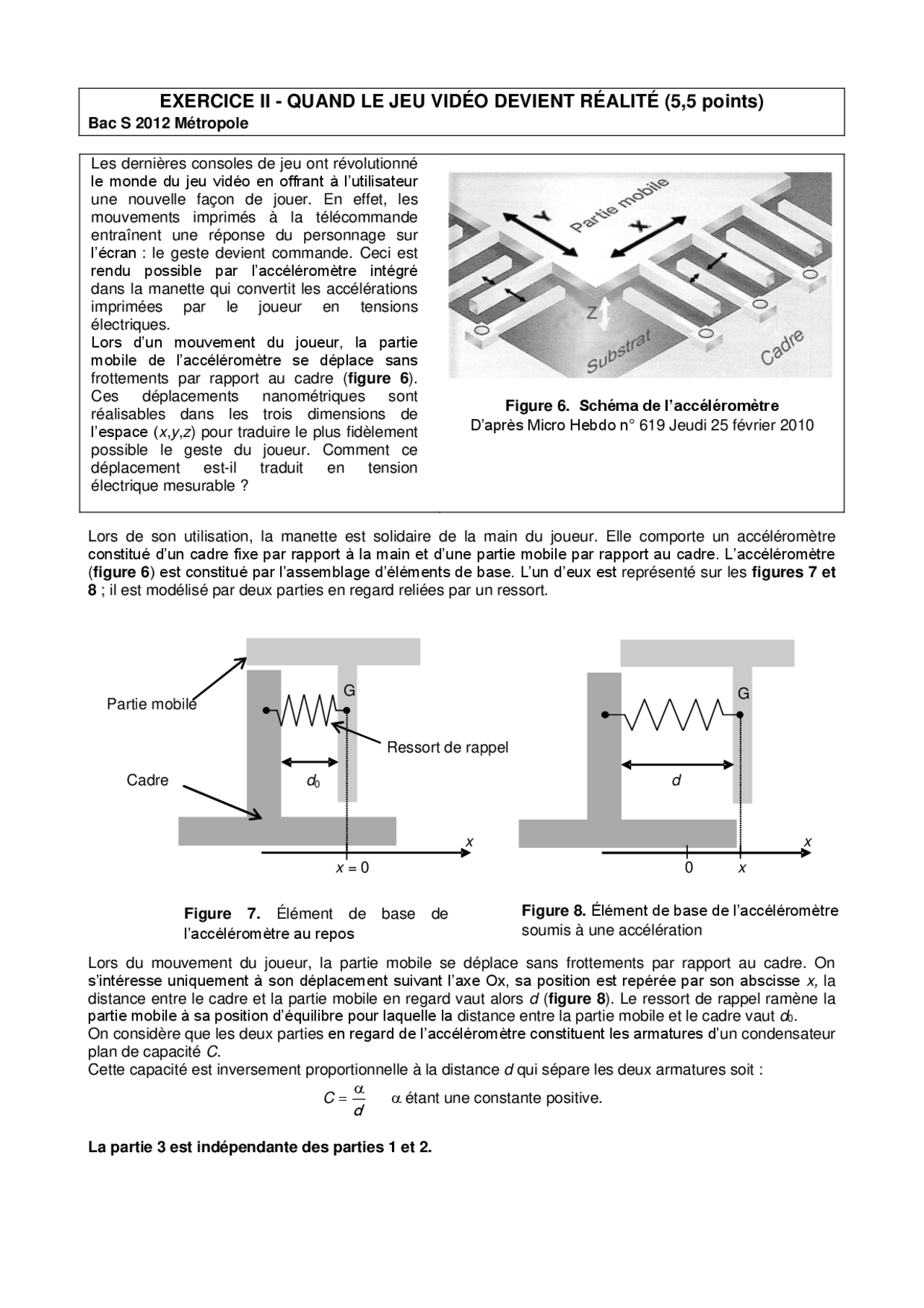 Physique – exercices 10 - Docsity