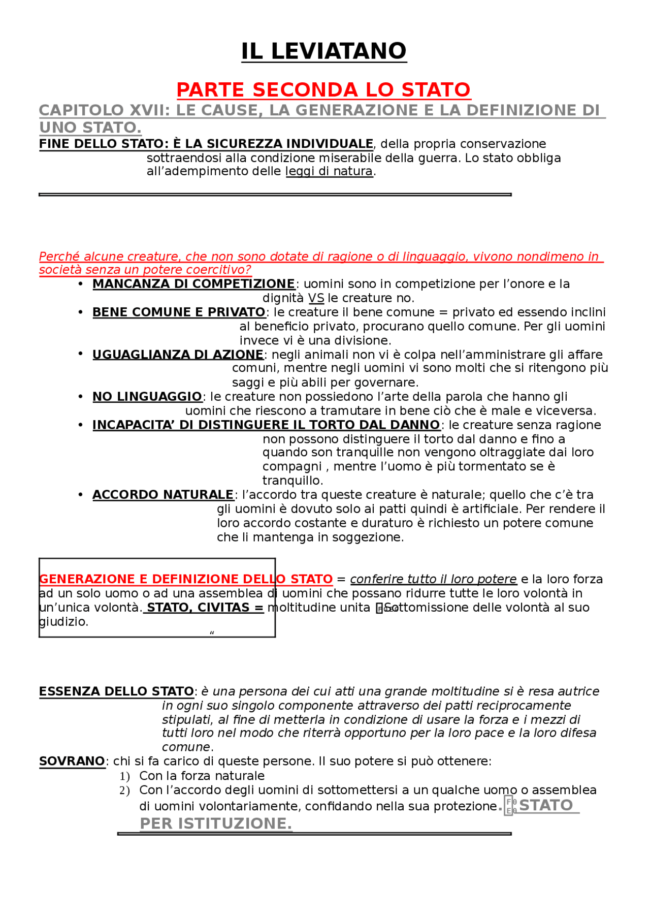 Seconda Parte Il Leviatano Docsity