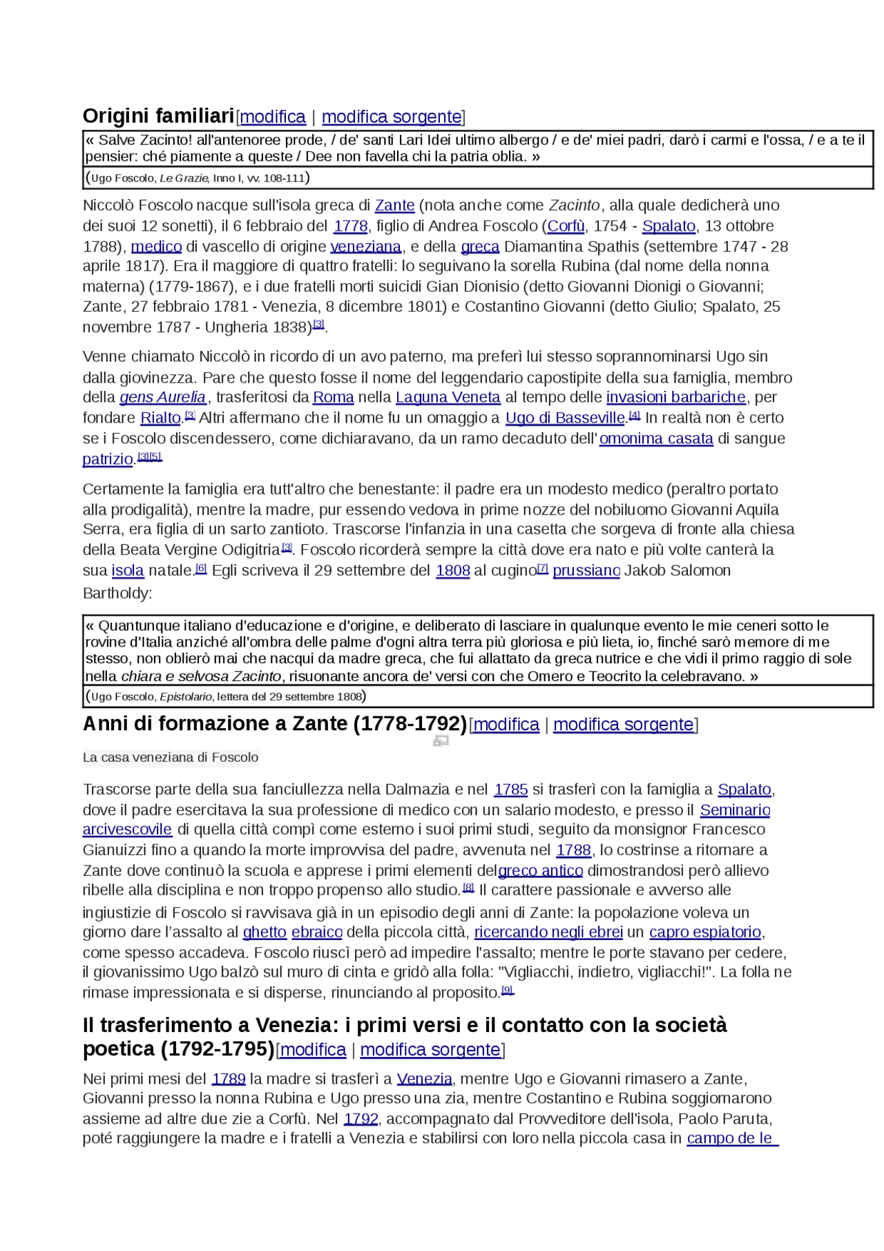 Foscolo Docsity