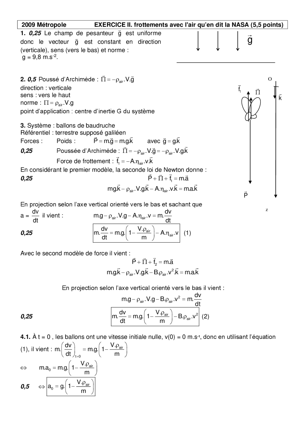 Exercices Sur Les Concepts De Physique 8 Correction Docsity