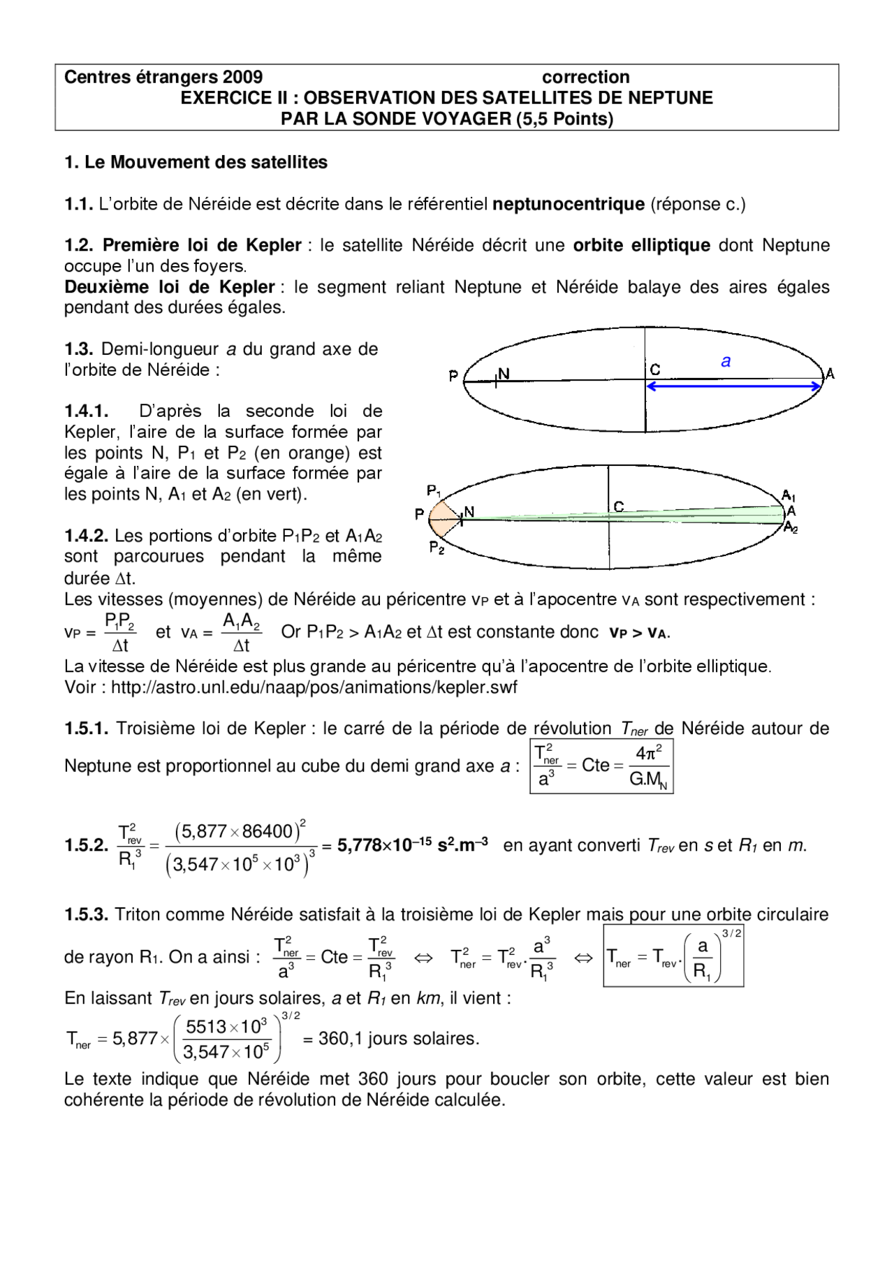 Exercices sur les concepts de physique 1 - correction | Exercices ...