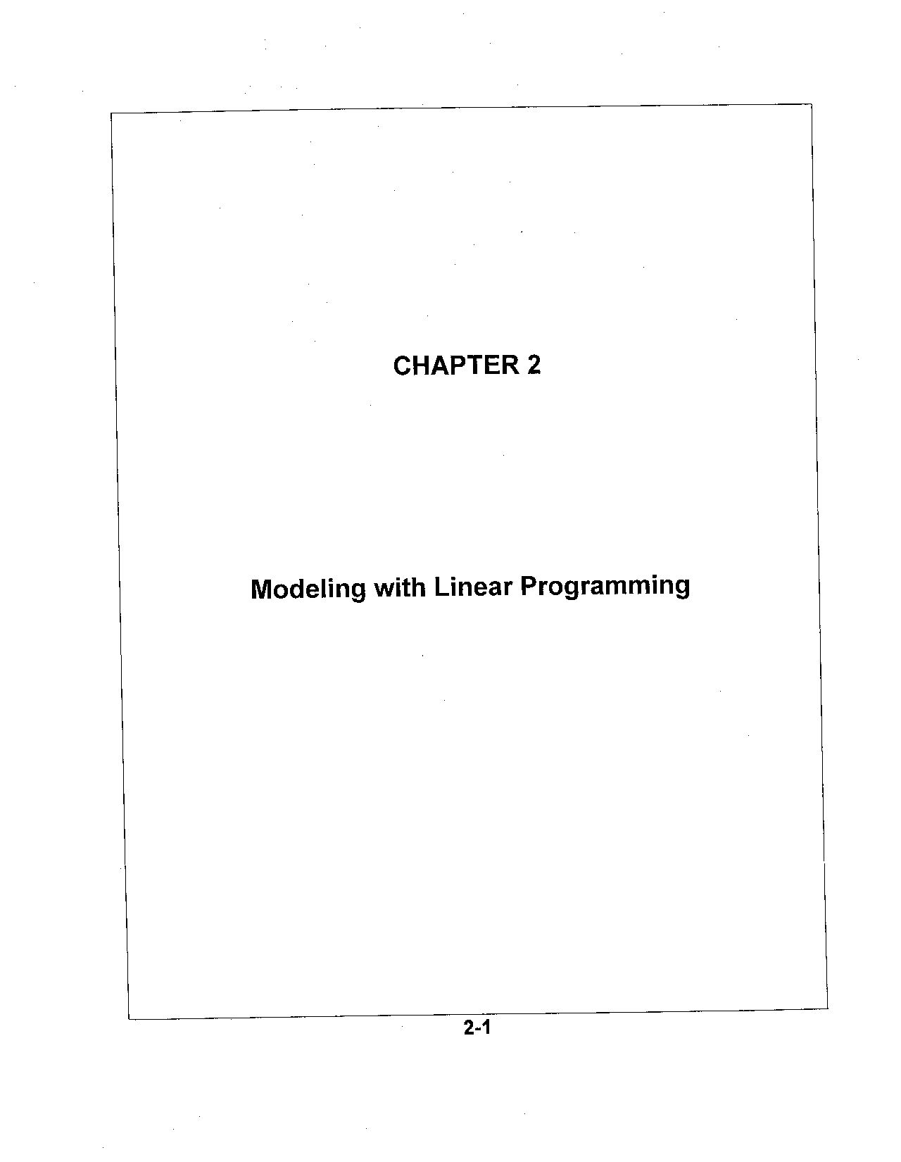 Handwritten Questions Of Modeling With Linear Programming Csc 4512