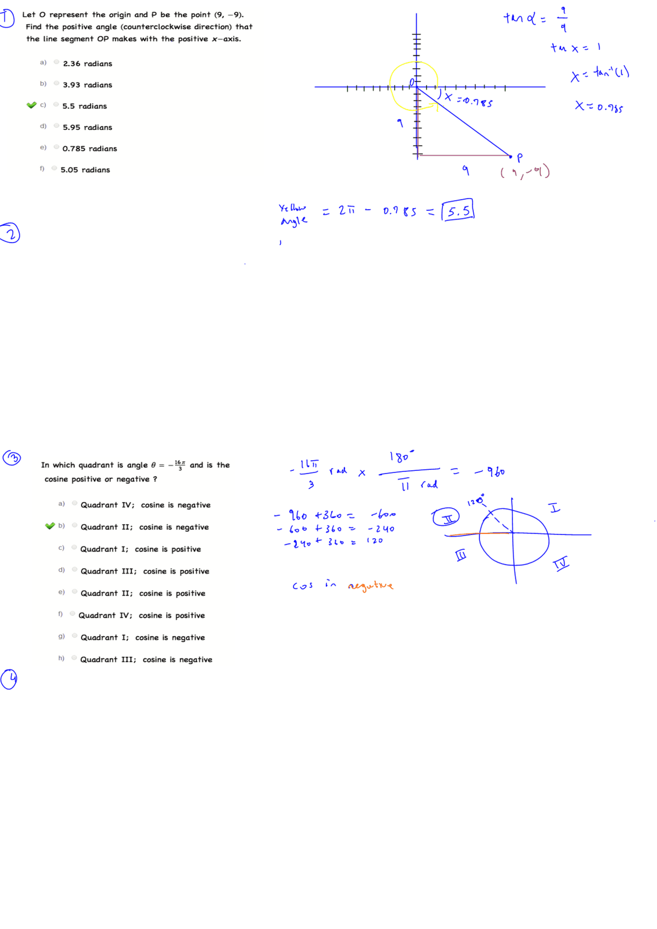 10 Questions On Vector Geometry With Solution Quiz Math 1224 Docsity