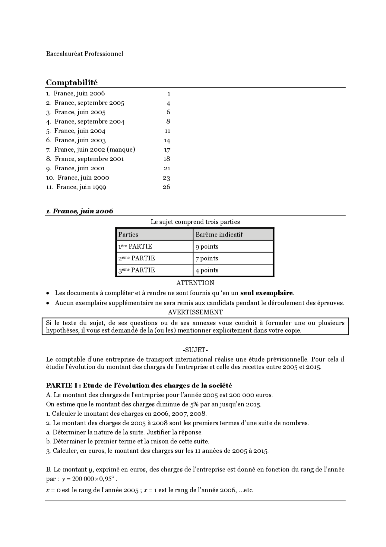 Notes Mathématique Comptabilité 1° Partie Docsity