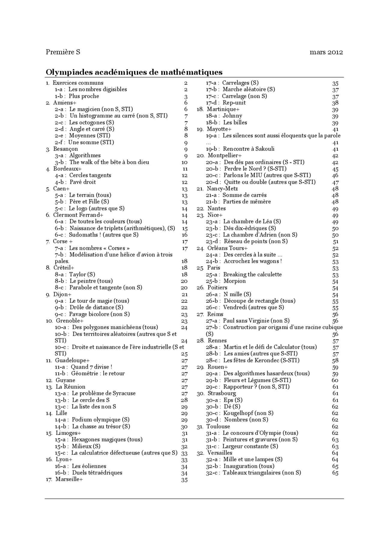 Notes De Sciences Mathèmatiques 12 1° Partie Docsity