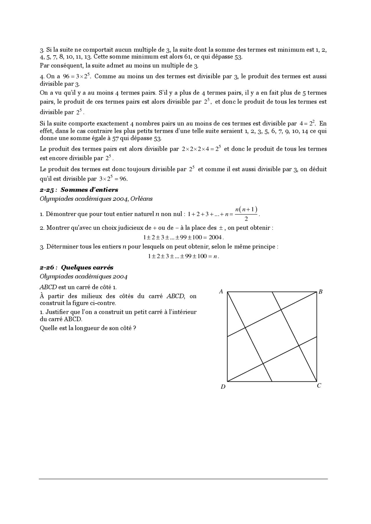 Notes De Sciences Mathèmatiques 2 2° Partie Docsity