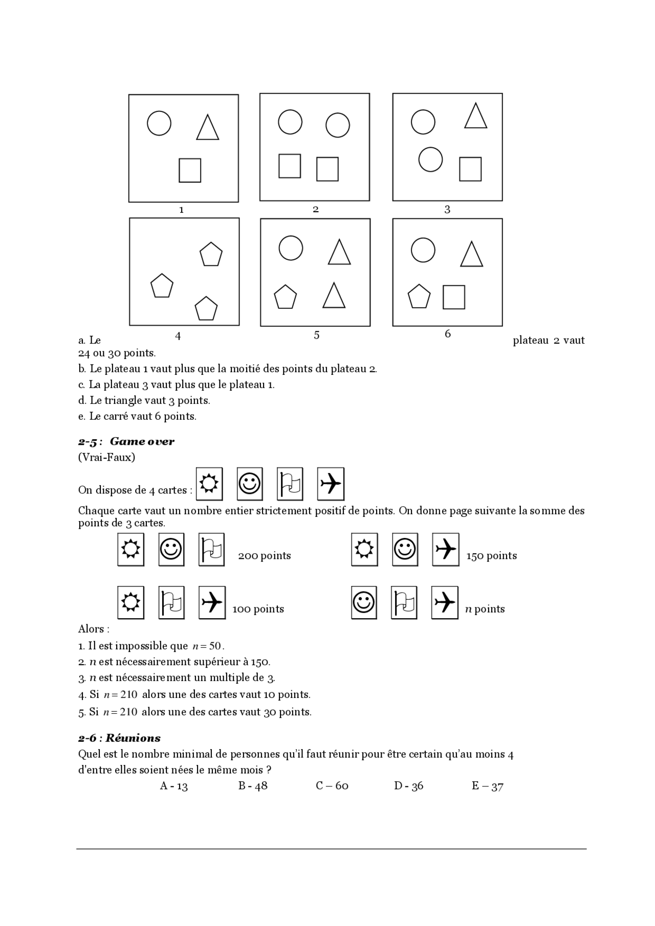 Notes De Sciences Mathèmatiques 11 2° Partie Docsity