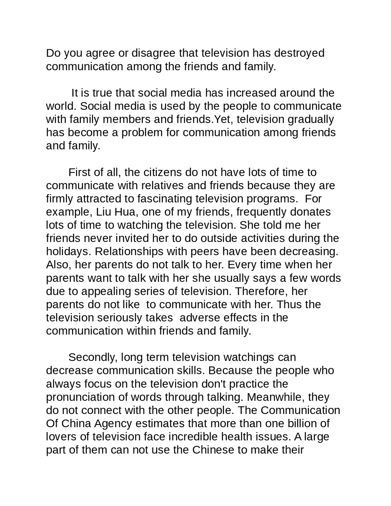 Disadvantages of Watching Television | MKT 300 - Docsity