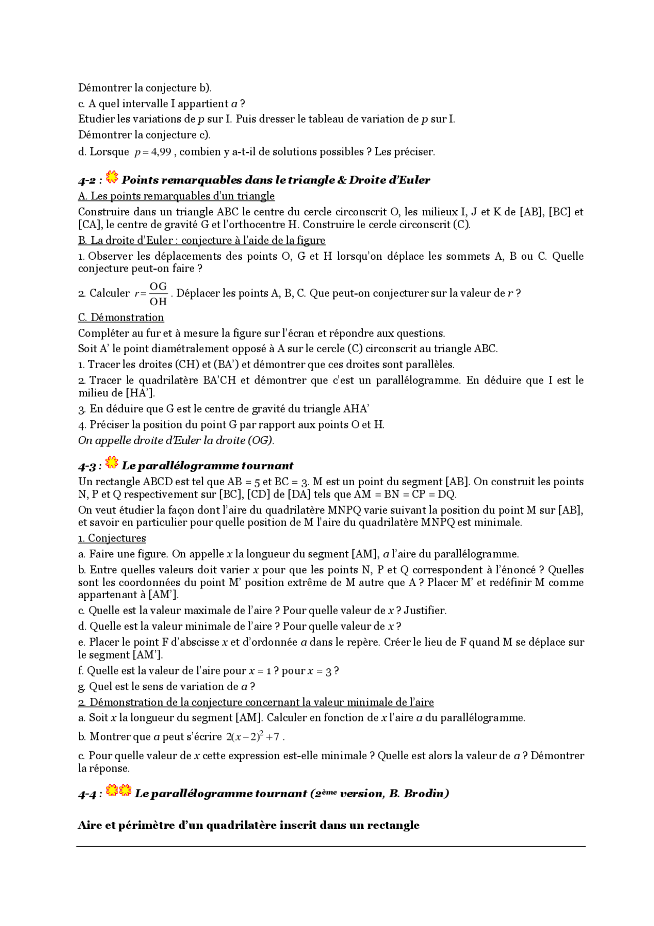 Travaux pratiques - informatique - 2° partie - Docsity