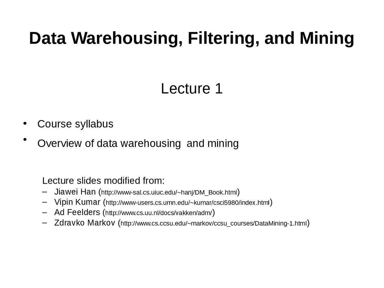 Datamining - Docsity