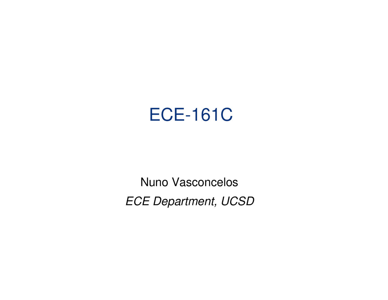 Lecture Slides On Digital Signal Processing Ii Ece 161c Docsity