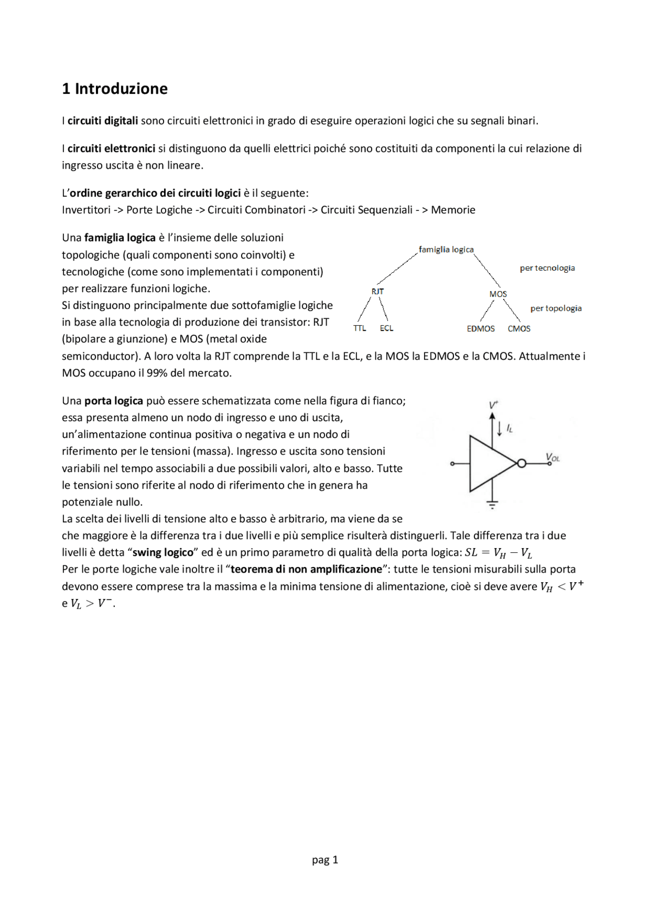 Appunti Corso Circuiti Digitali Ingegneria Informatica Docsity