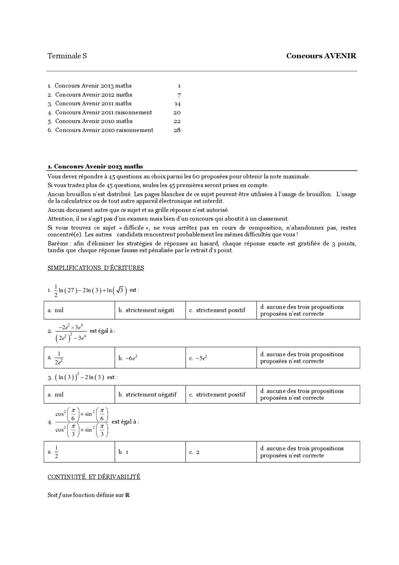 Exercices De Statistiques 6 1° Partie Docsity