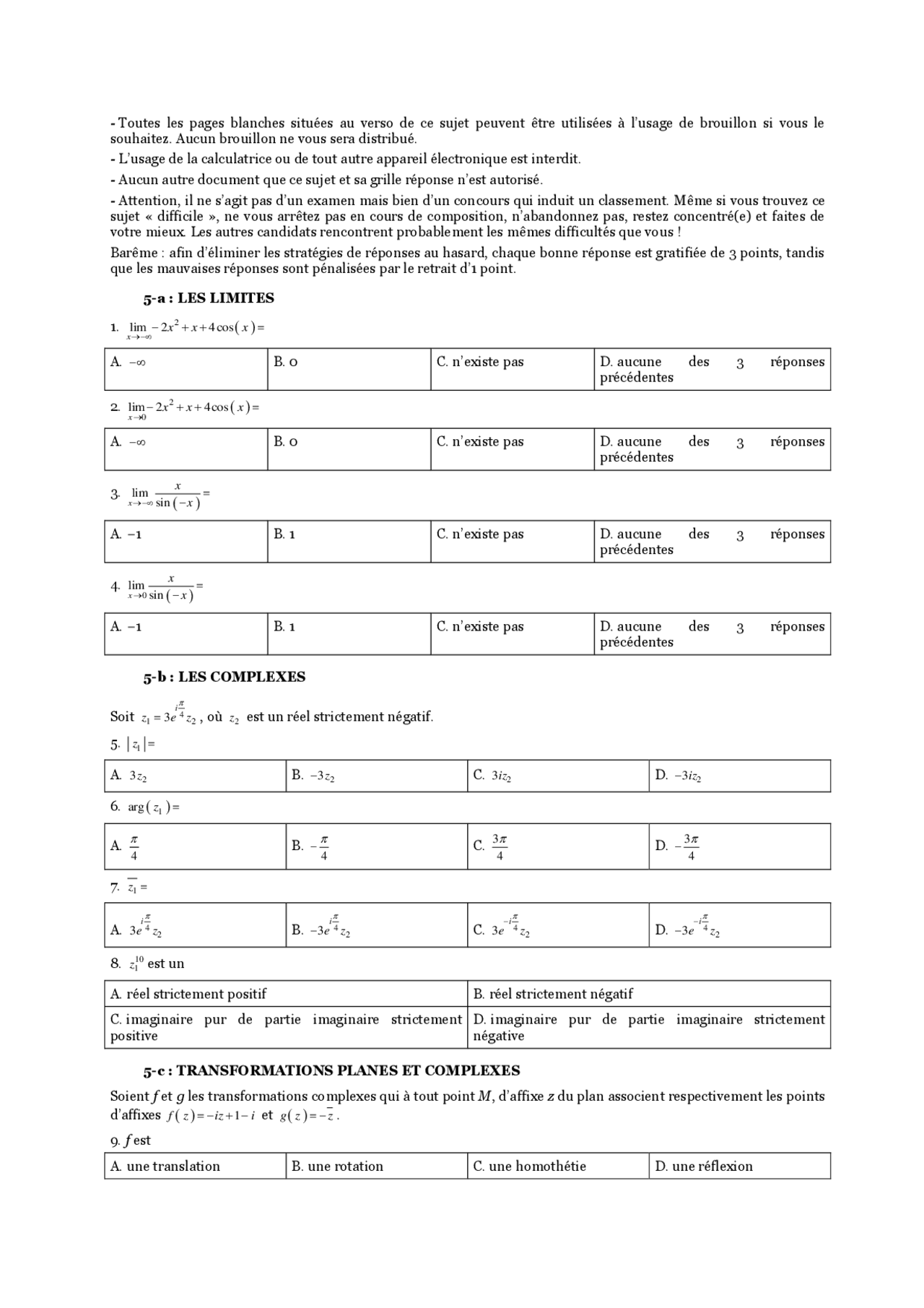 Exercices De Statistiques 6 3° Partie Docsity