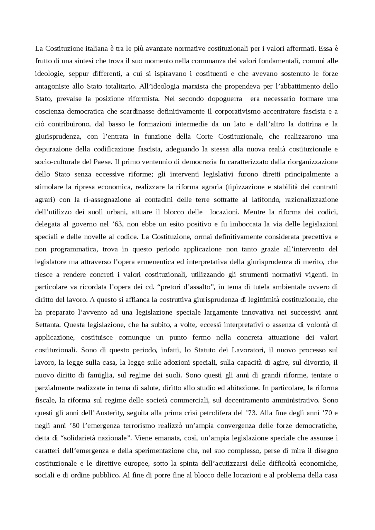 Perlingieri cap. V sistema italo comunitario delle fonti - Docsity