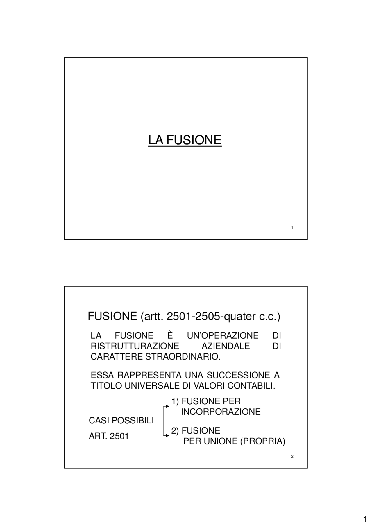 14 La Fusione Docsity