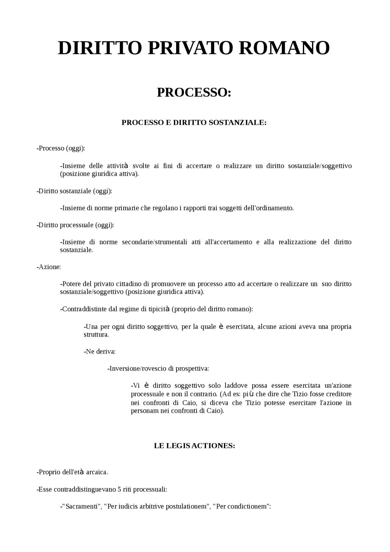 Diritto privato romano | Schemi e mappe concettuali di Diritto Privato ...