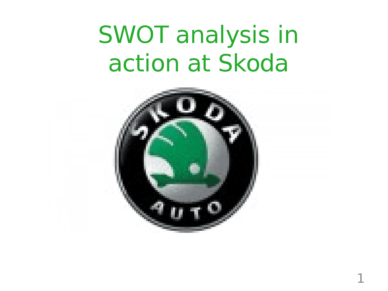 Esame Inglese Skoda Prof Giordano Unina Docsity