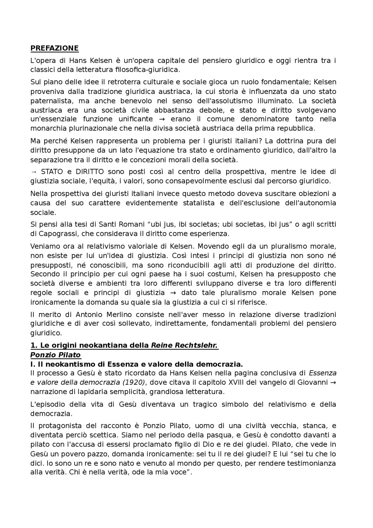 Vita Di Kelsenlibro Docsity